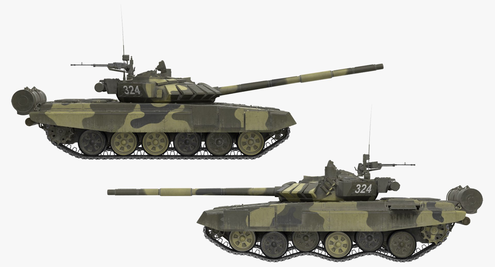 T72 Main Battle Tank 3d Max