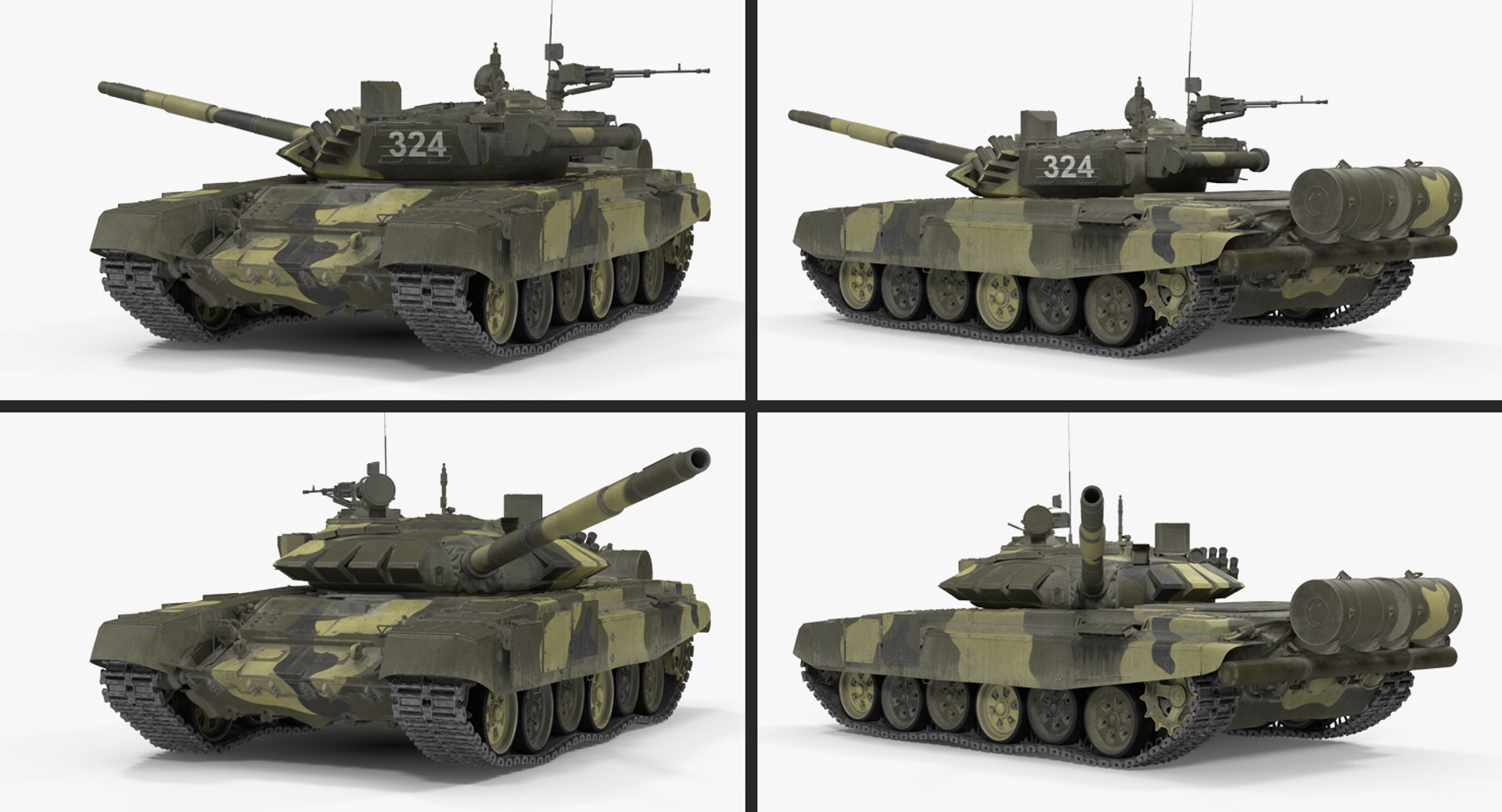 T72 Main Battle Tank 3d Max