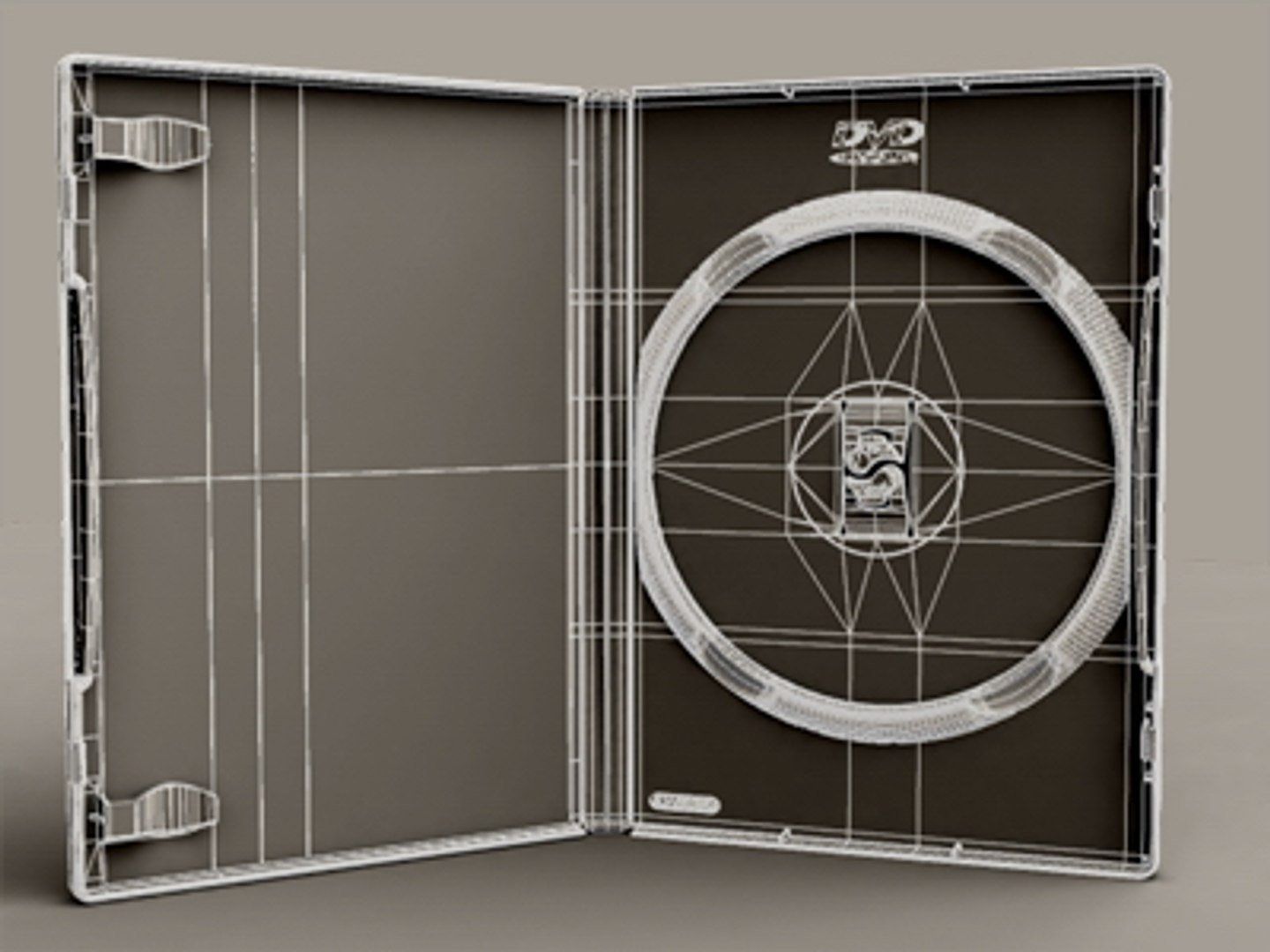 amaray dvd case 3d model