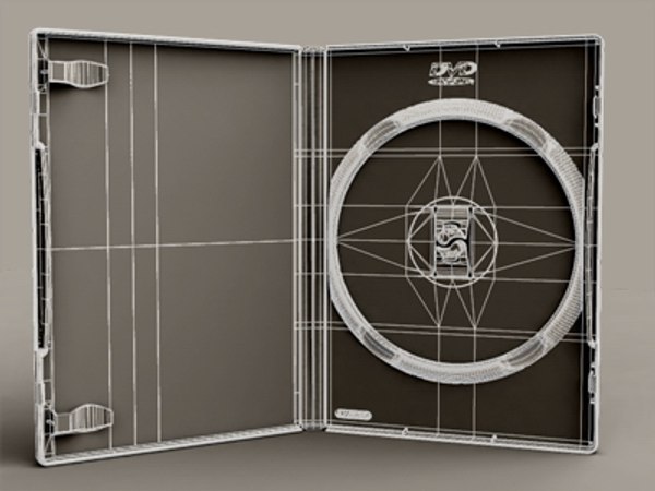 amaray dvd case 3d model