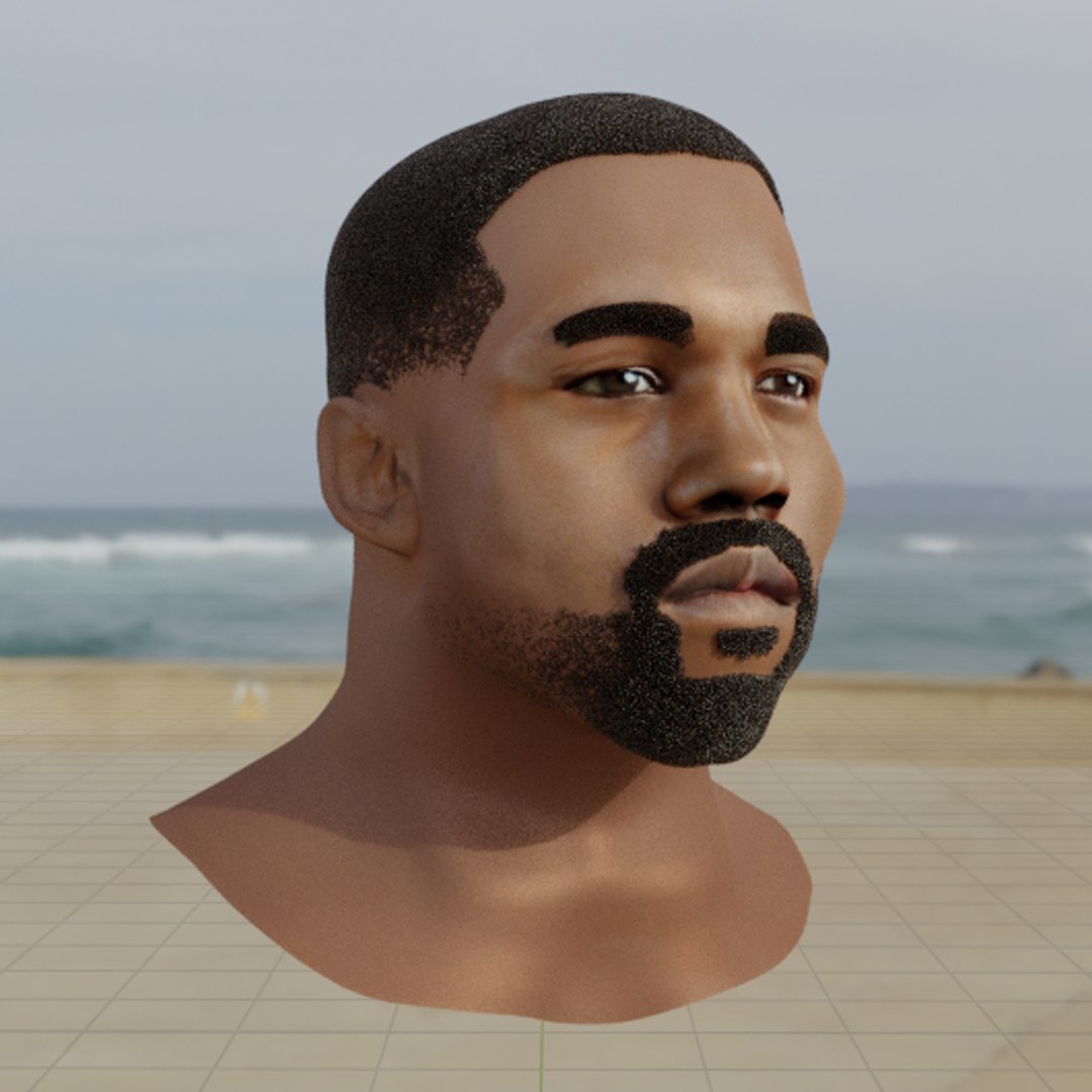 Kanye West Head Model - TurboSquid 2144336