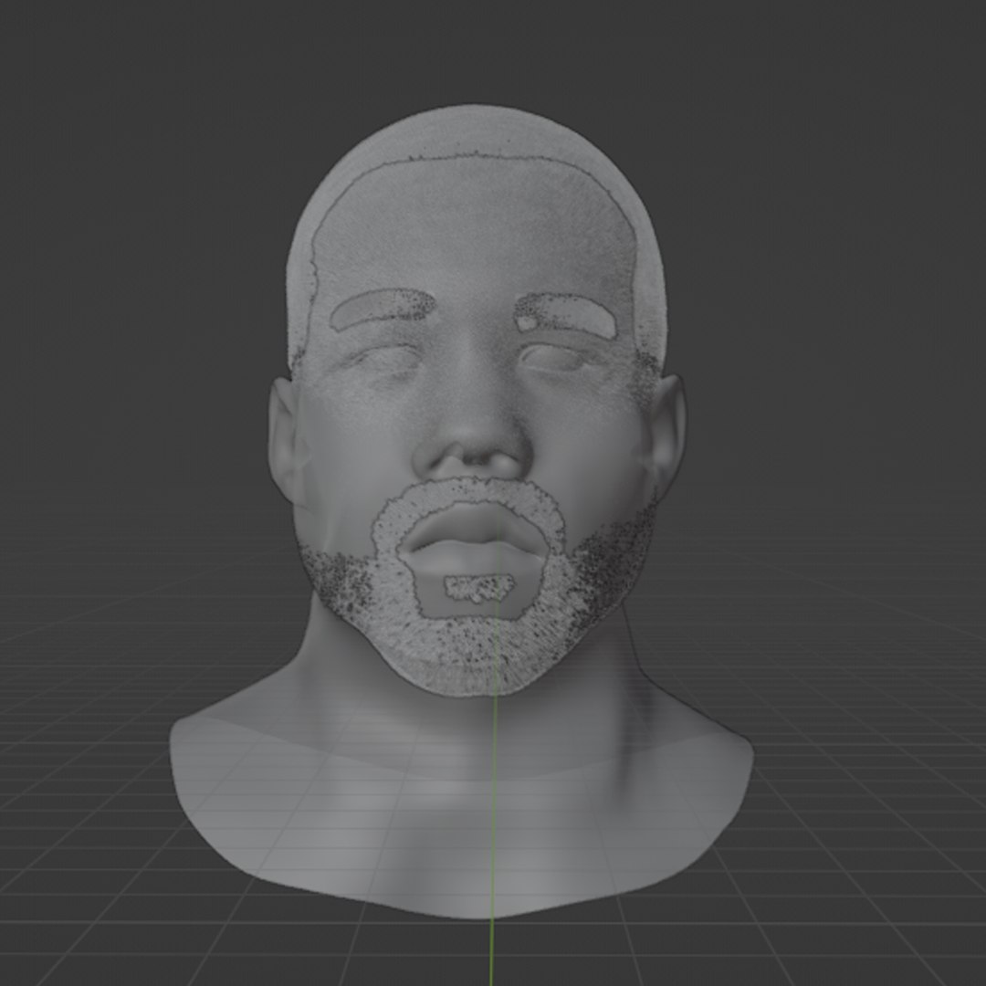 Kanye West Head Model - TurboSquid 2144336
