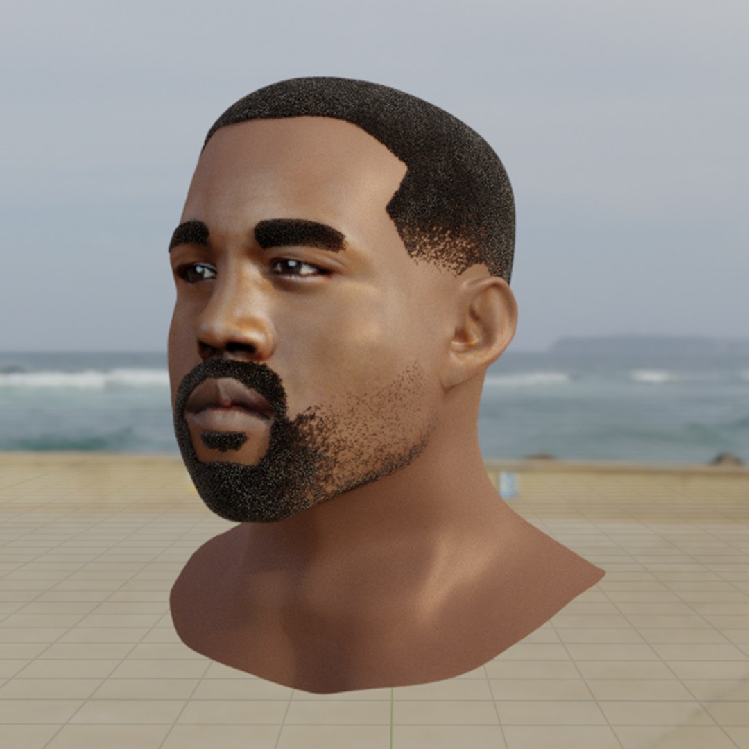 Kanye West Head Model - TurboSquid 2144336