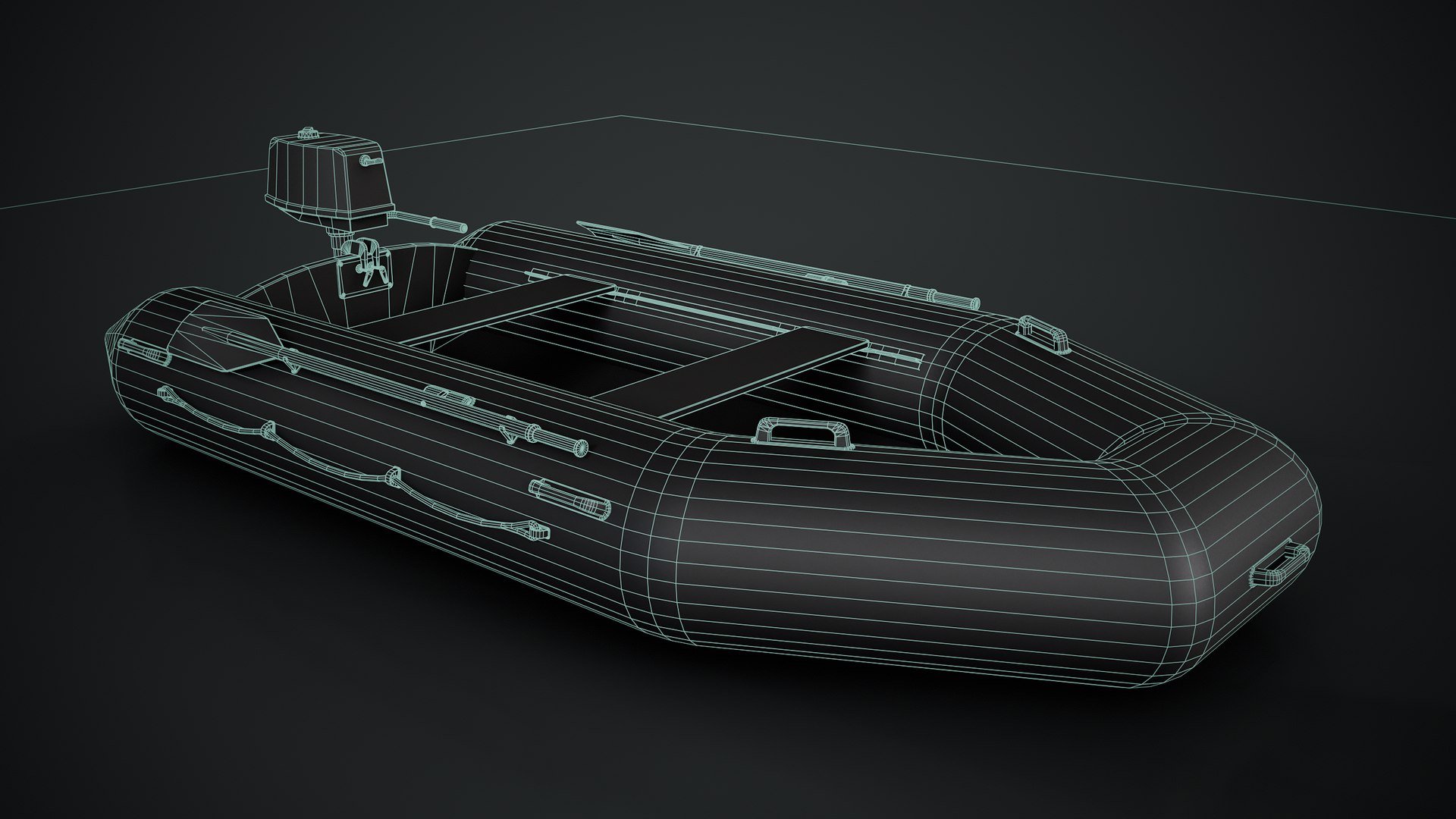 Inflatable Boat 3D Model - TurboSquid 2211192