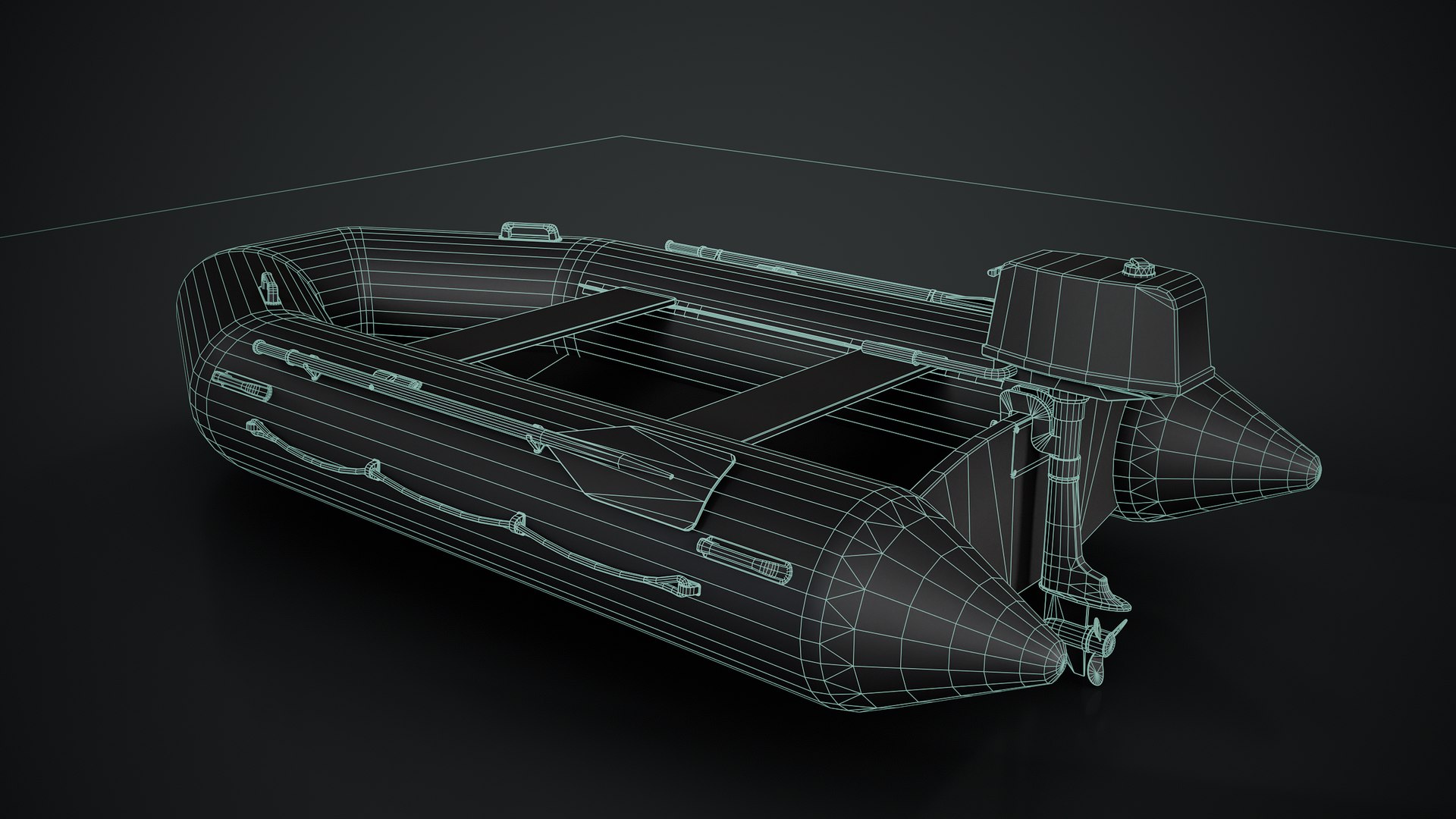 Inflatable Boat 3D Model - TurboSquid 2211192