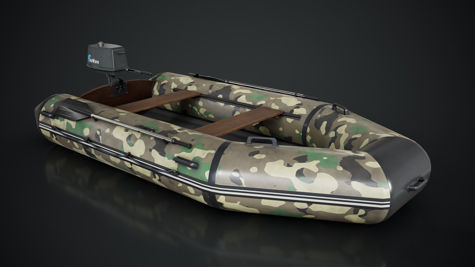 Inflatable Boat 3D Model - TurboSquid 2211192