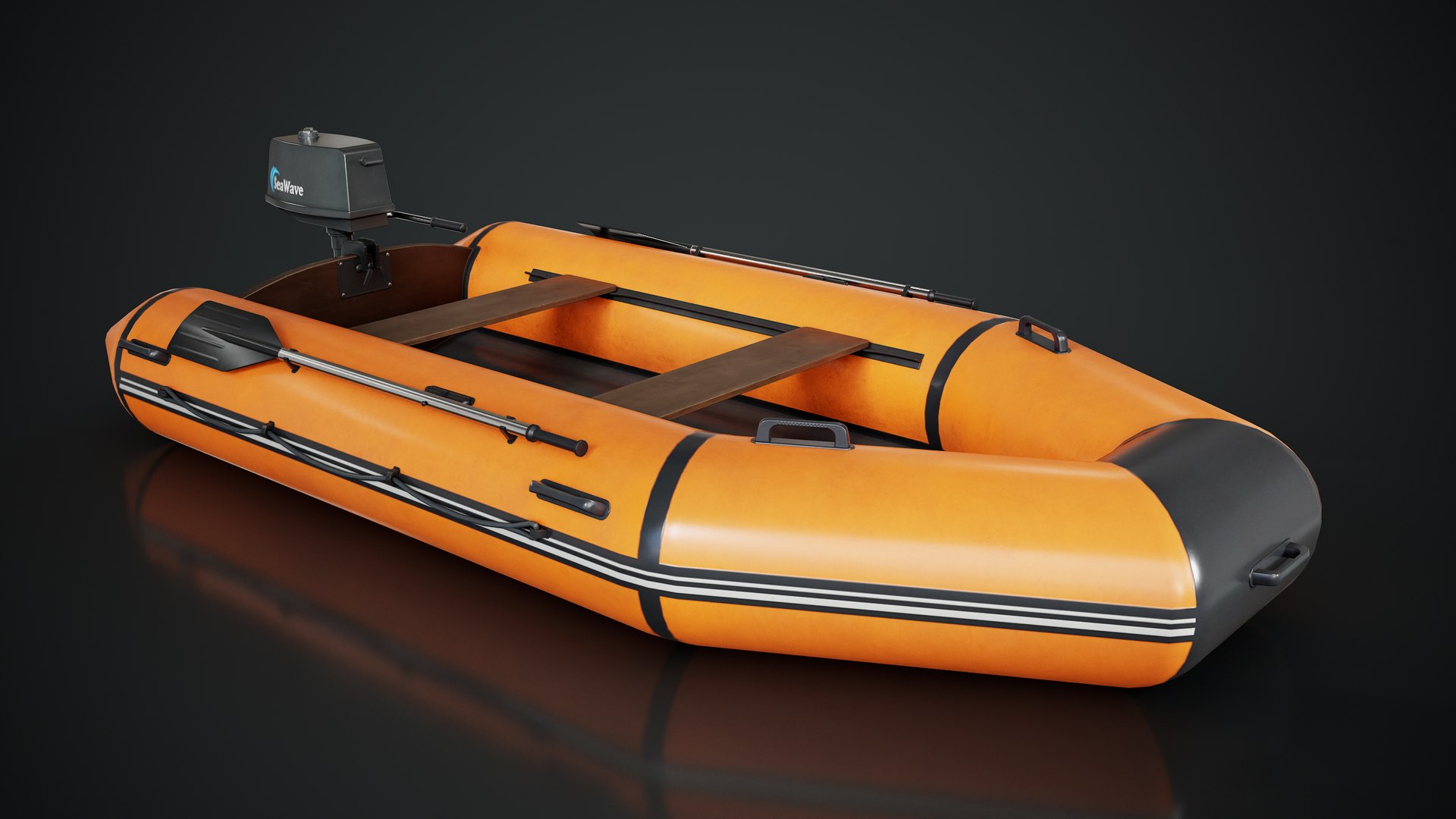 Inflatable Boat 3D Model - TurboSquid 2211192