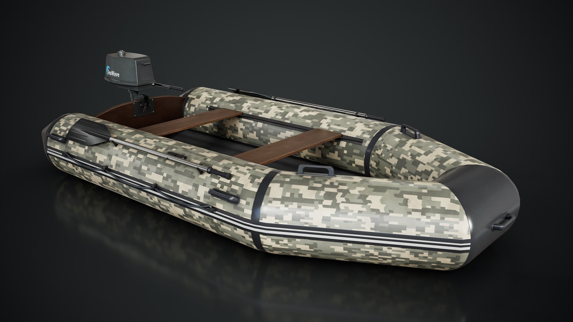 Inflatable Boat 3D Model - TurboSquid 2211192