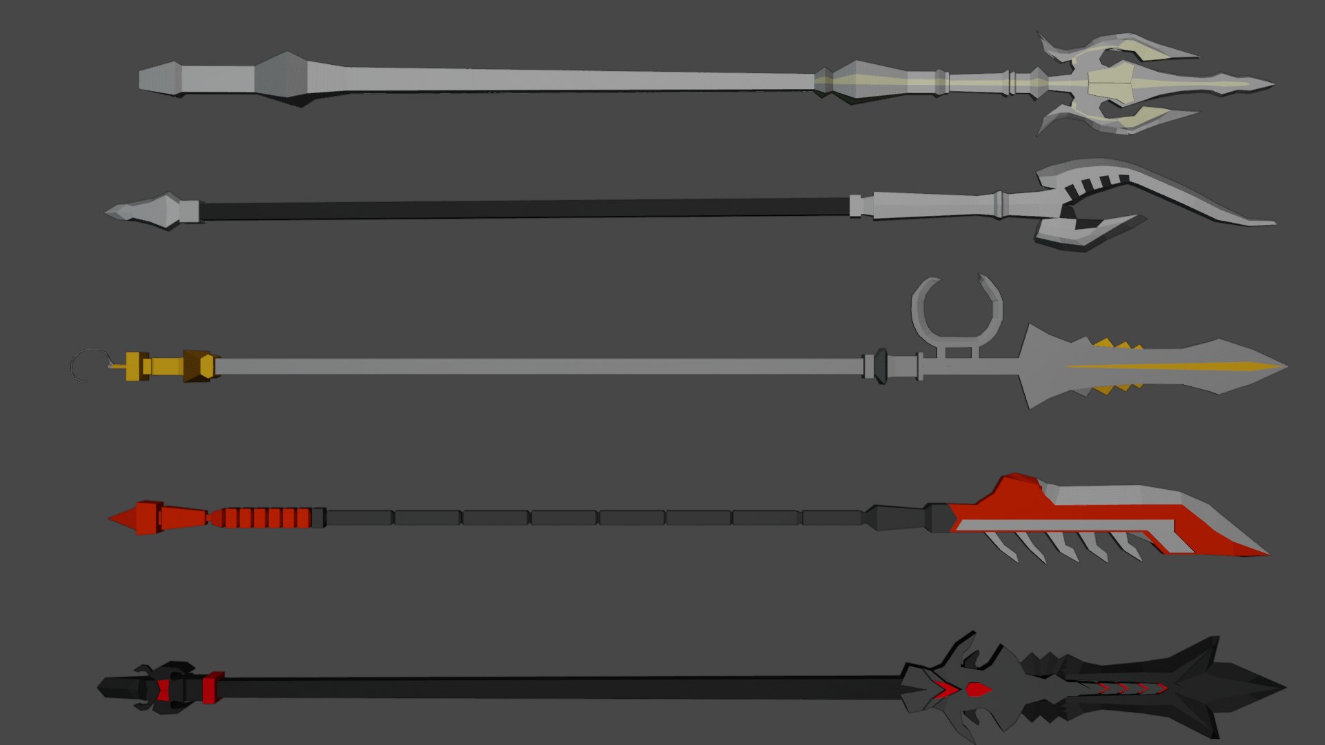 100 Low Poly Weapon Melee Pack 3D - TurboSquid 1924791