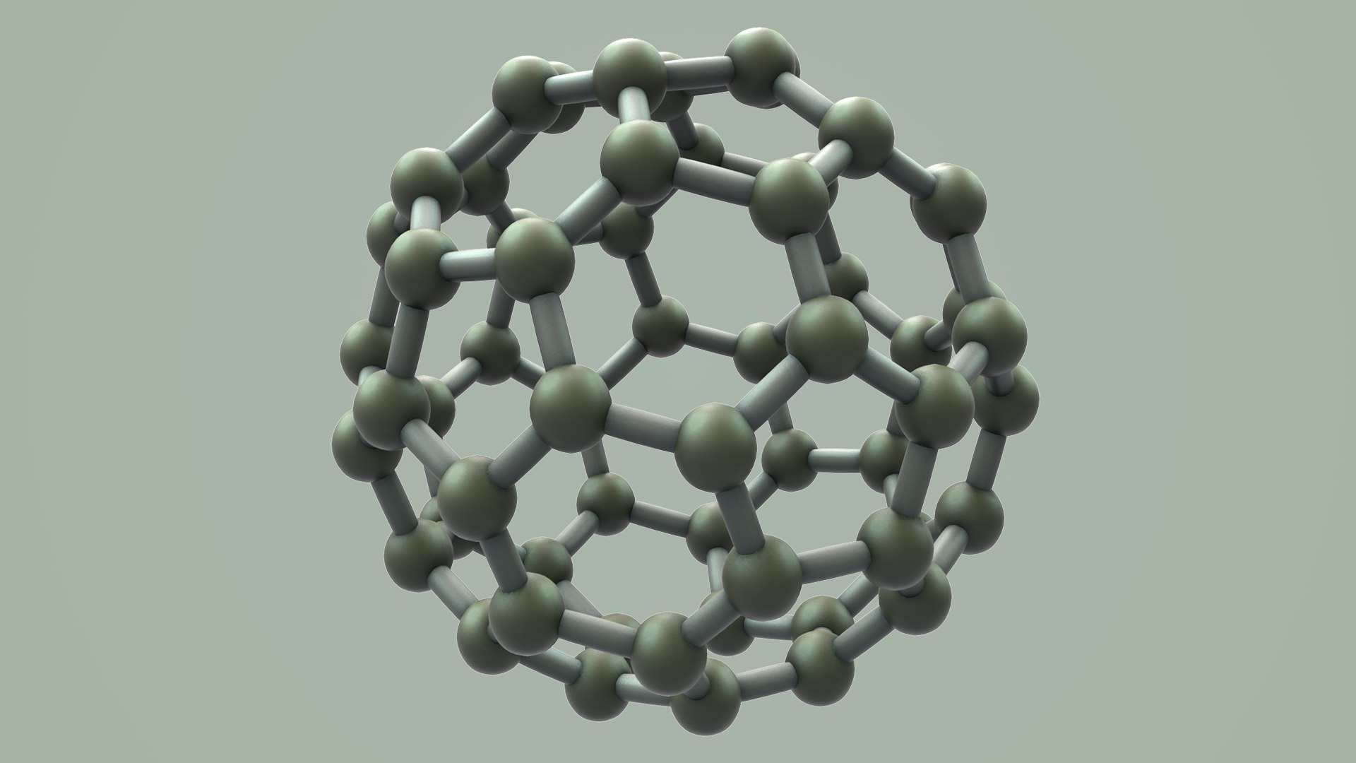 Carbon structure fullerene model - TurboSquid 1502836