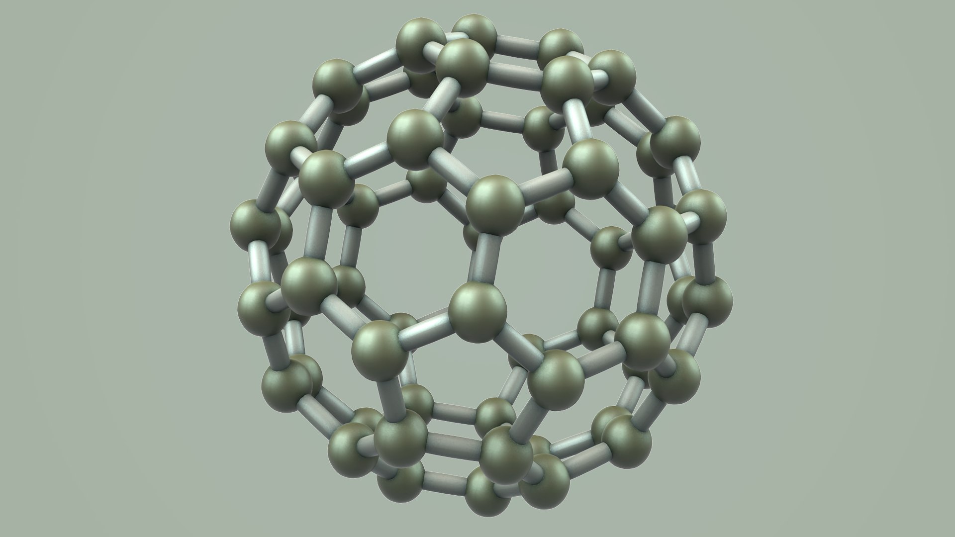 Carbon structure fullerene model - TurboSquid 1502836