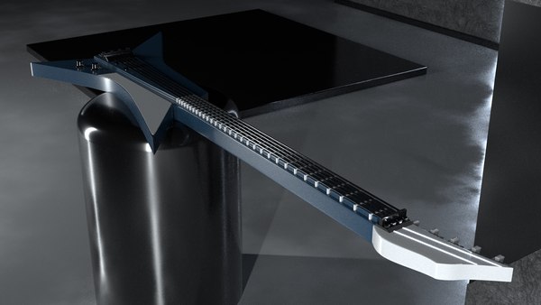 modelo 3d Futuristic Concept Bass Guitar - TurboSquid 2095712