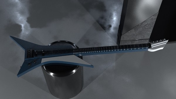 modelo 3d Futuristic Concept Bass Guitar - TurboSquid 2095712