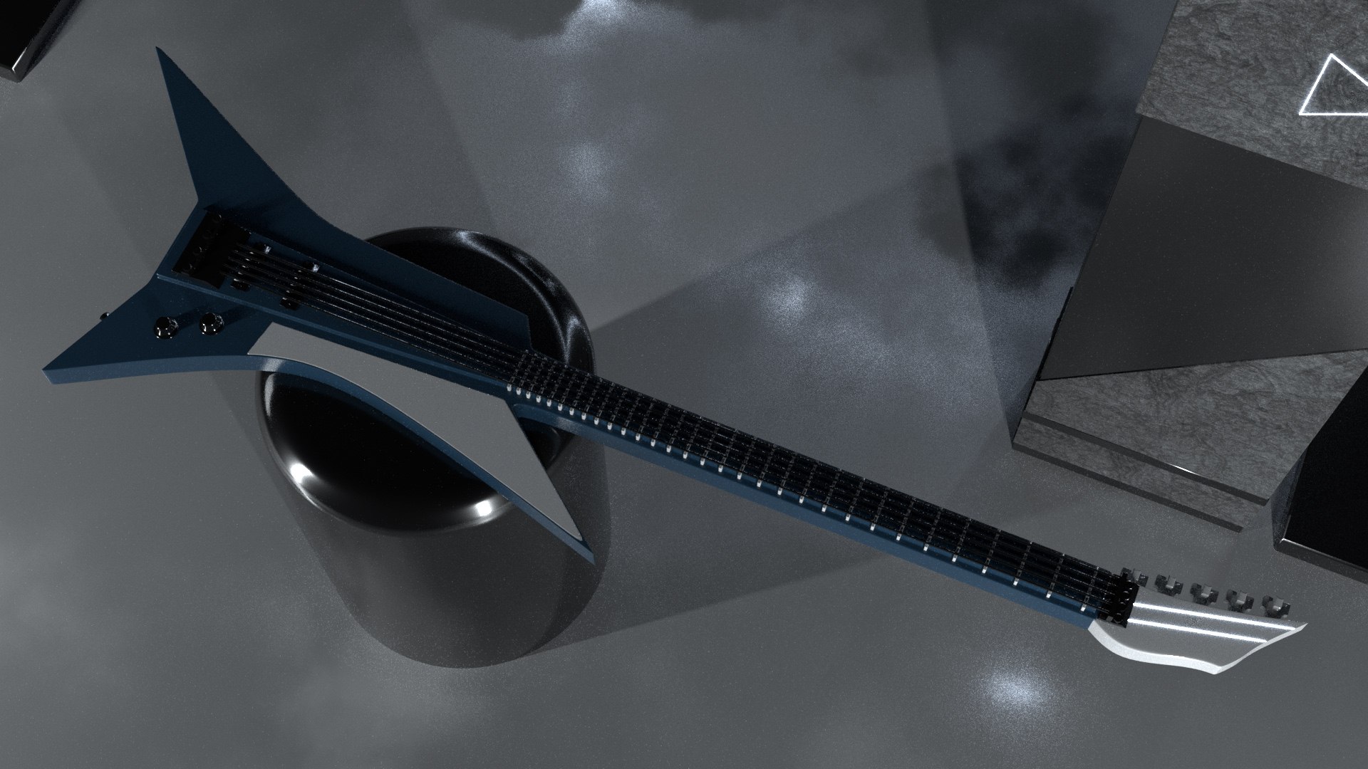3D Futuristic Concept Bass Guitar Model - TurboSquid 2095712