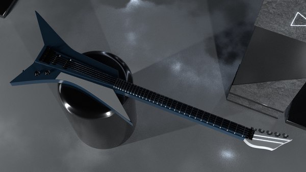 modelo 3d Futuristic Concept Bass Guitar - TurboSquid 2095712