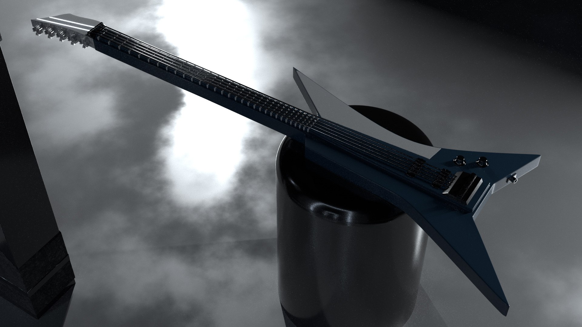 3D Futuristic Concept Bass Guitar Model - TurboSquid 2095712