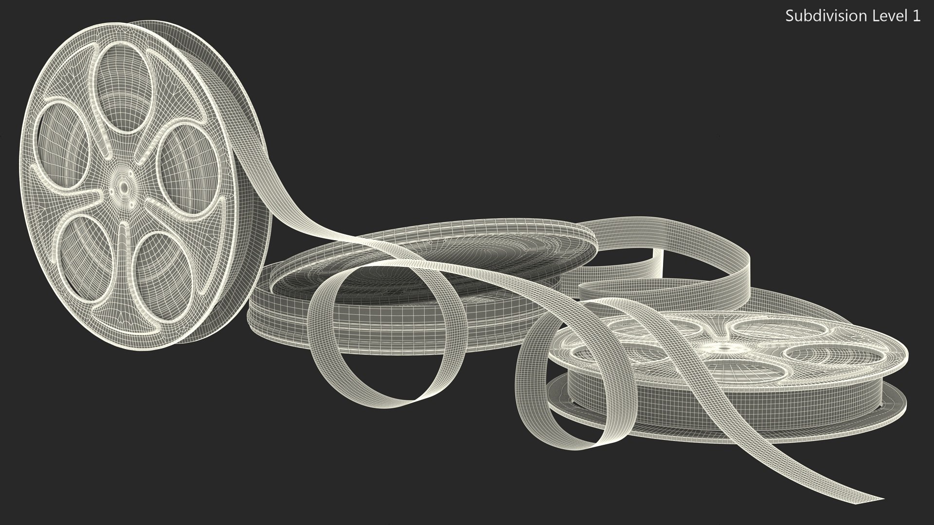 3D model Film Reels and Box - TurboSquid 2121876