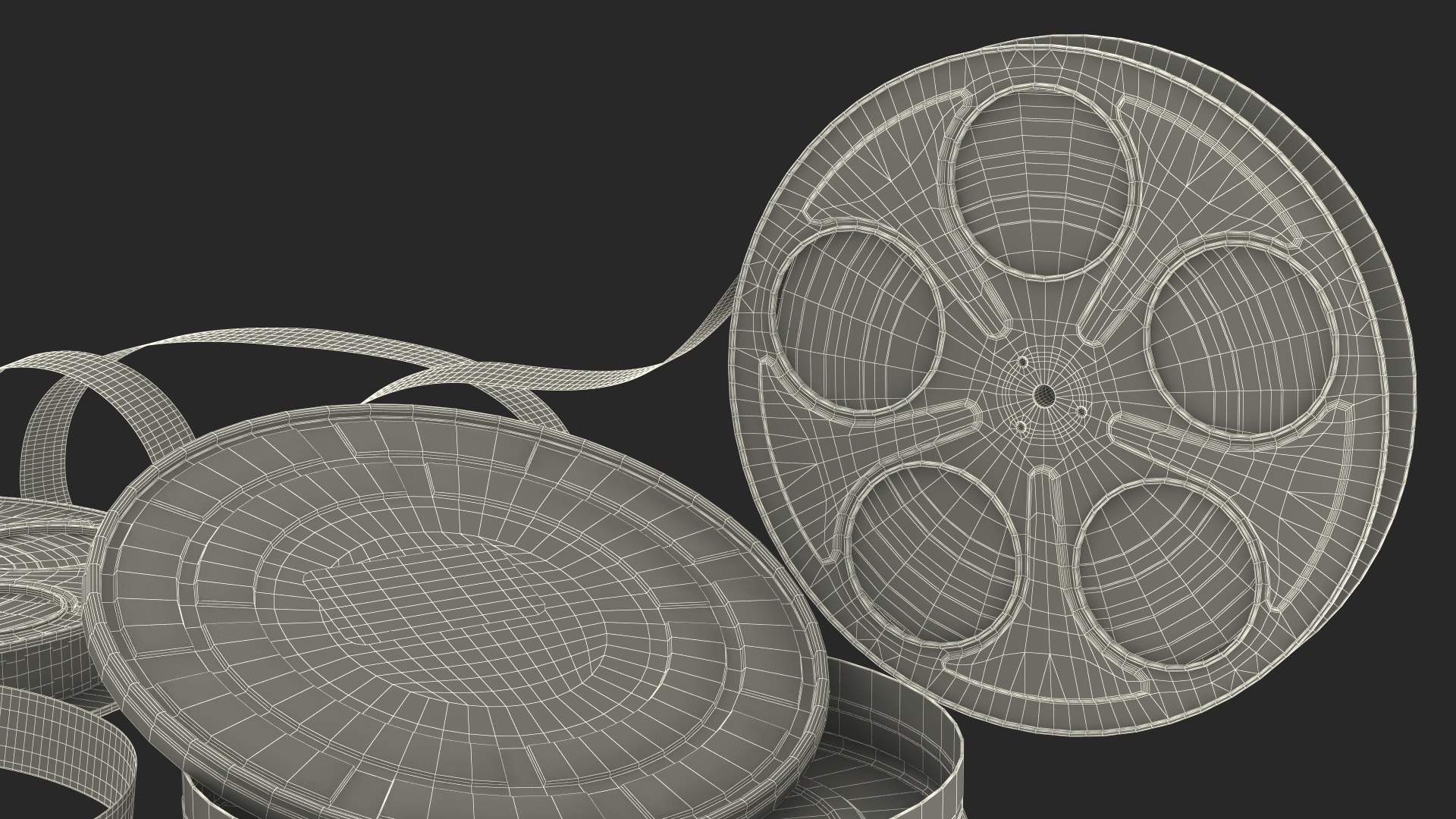 3D model Film Reels and Box - TurboSquid 2121876