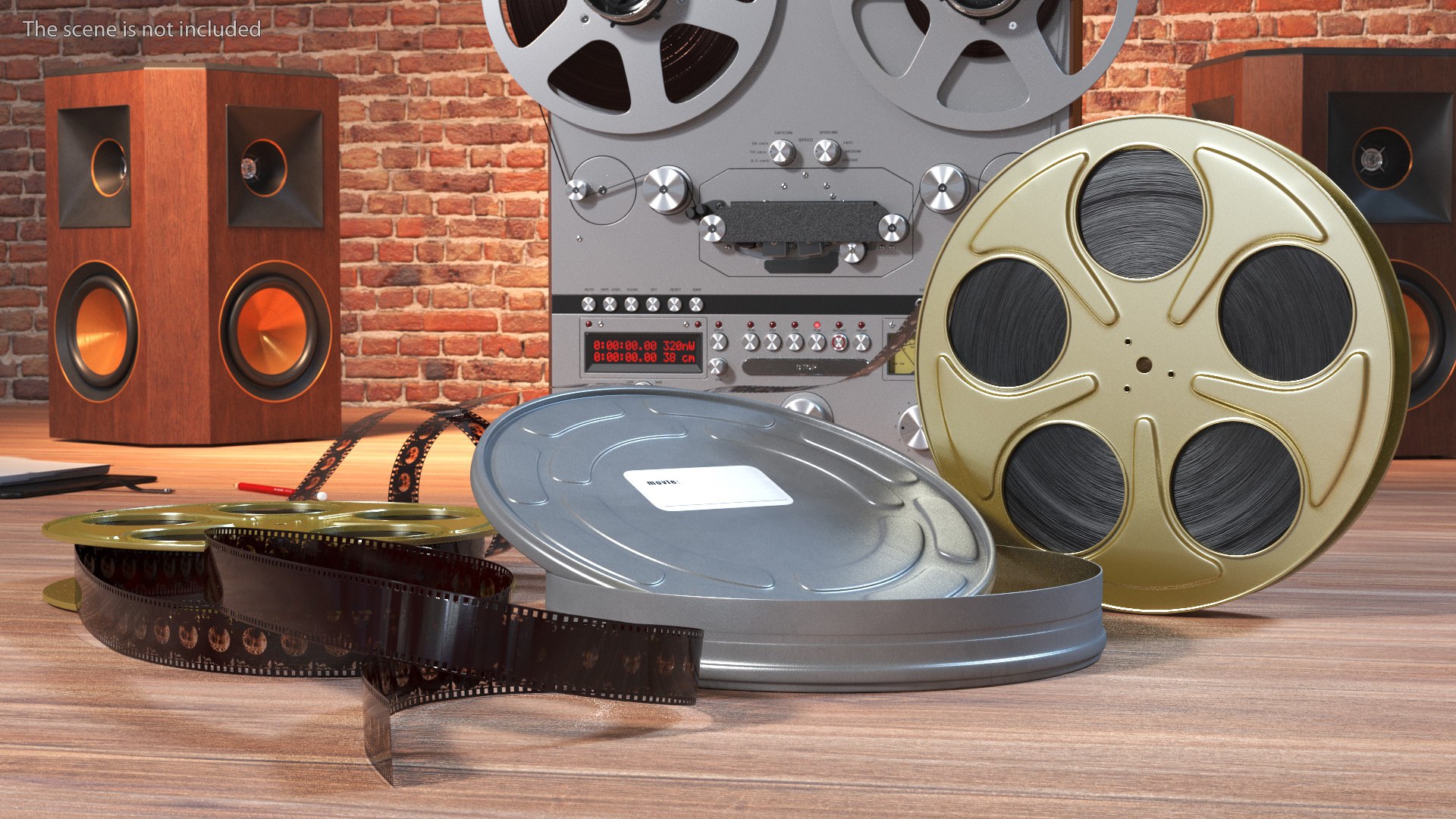 3D model Film Reels and Box - TurboSquid 2121876