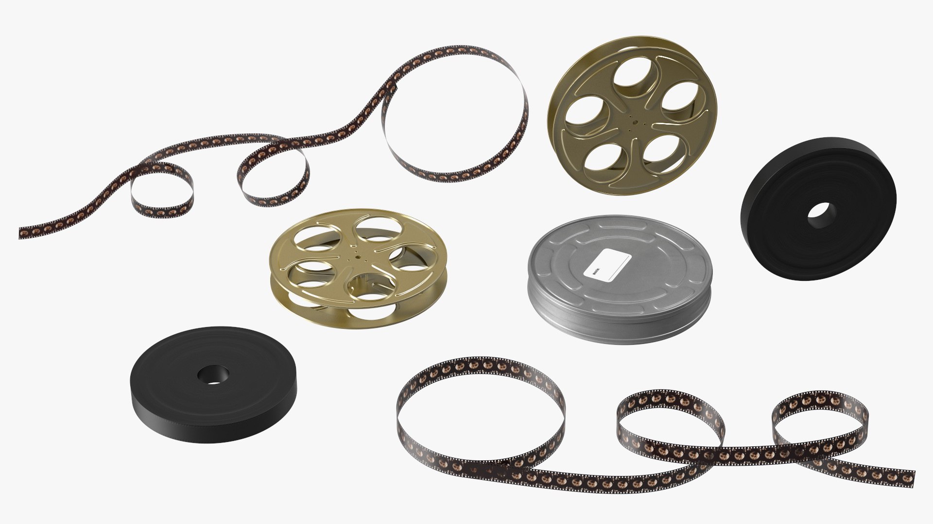 3D model Film Reels and Box - TurboSquid 2121876