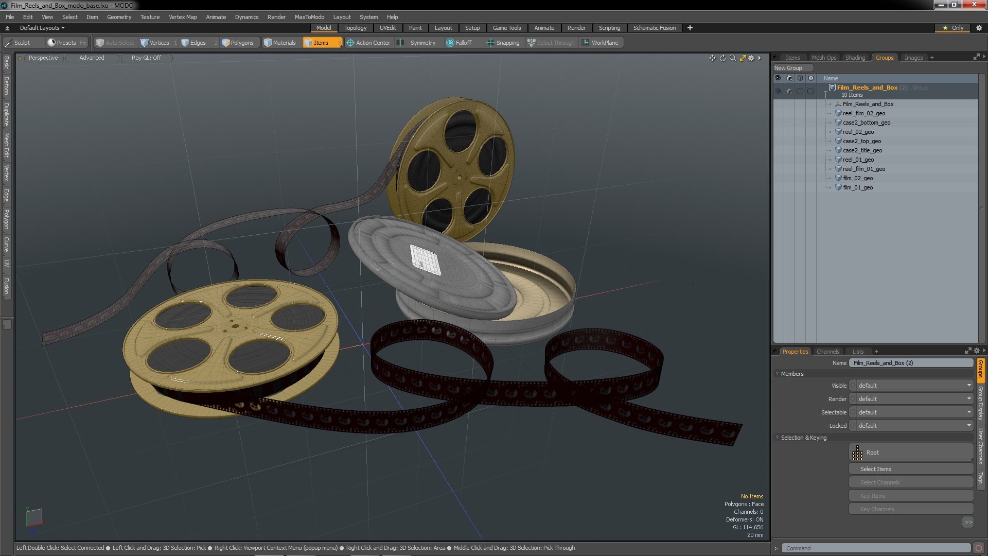 3D model Film Reels and Box - TurboSquid 2121876