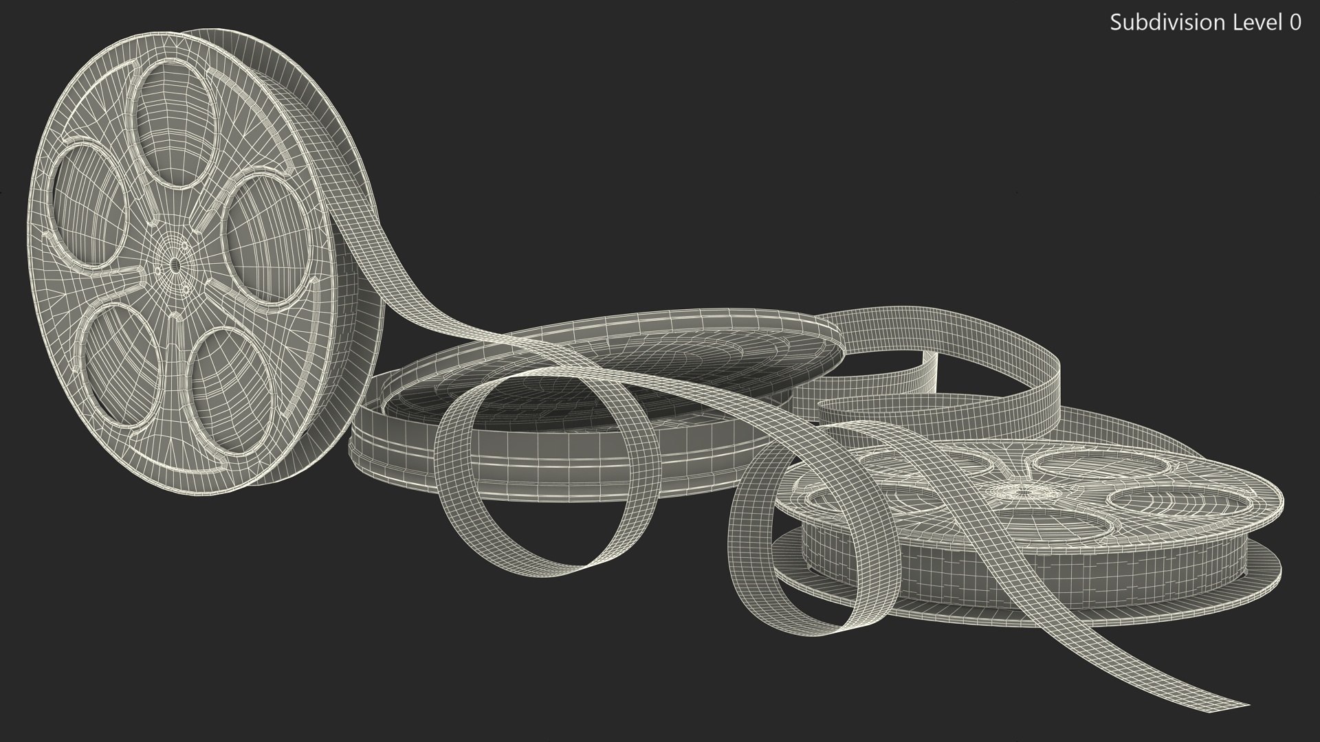 3D model Film Reels and Box - TurboSquid 2121876