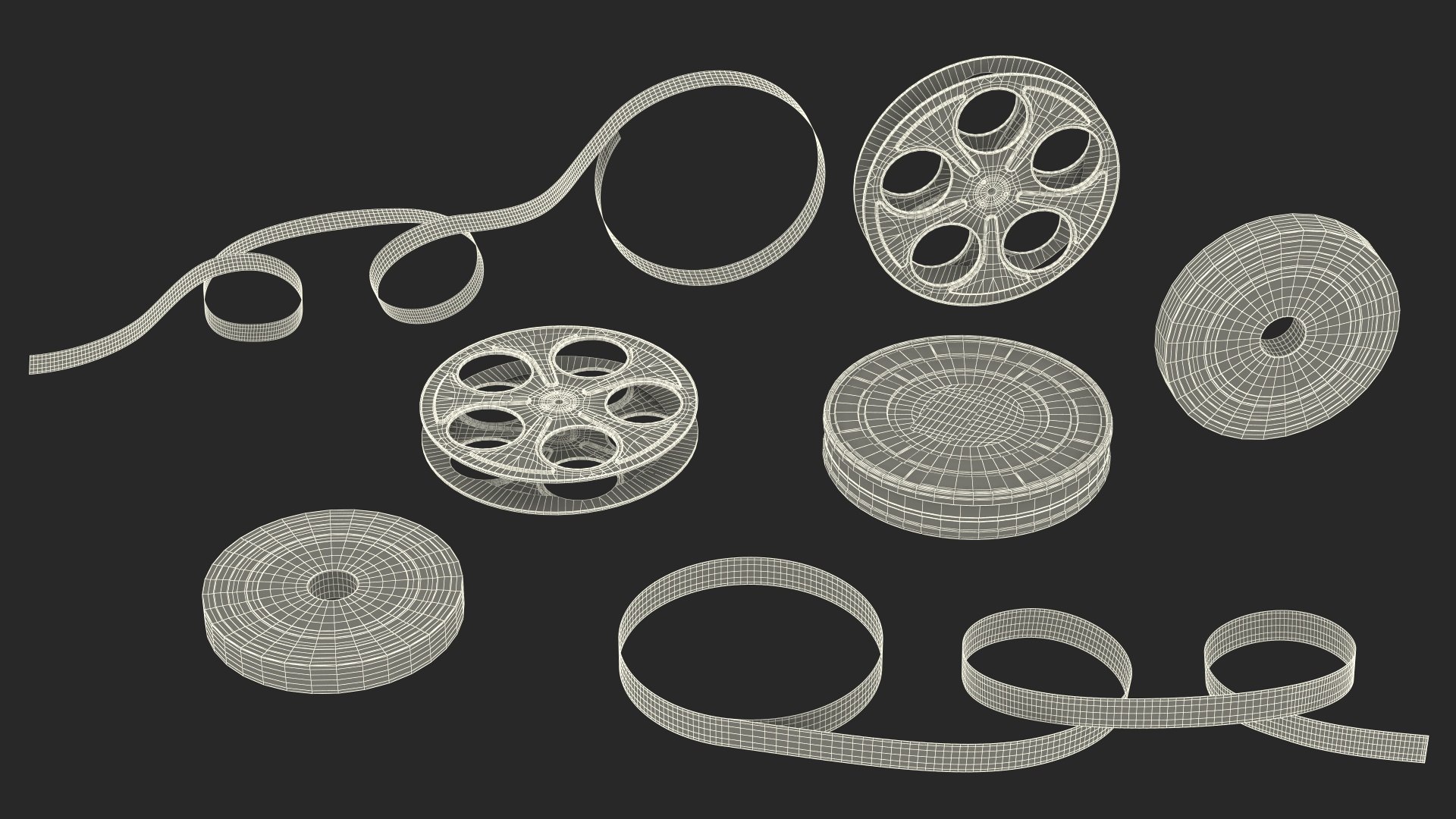 3D model Film Reels and Box - TurboSquid 2121876