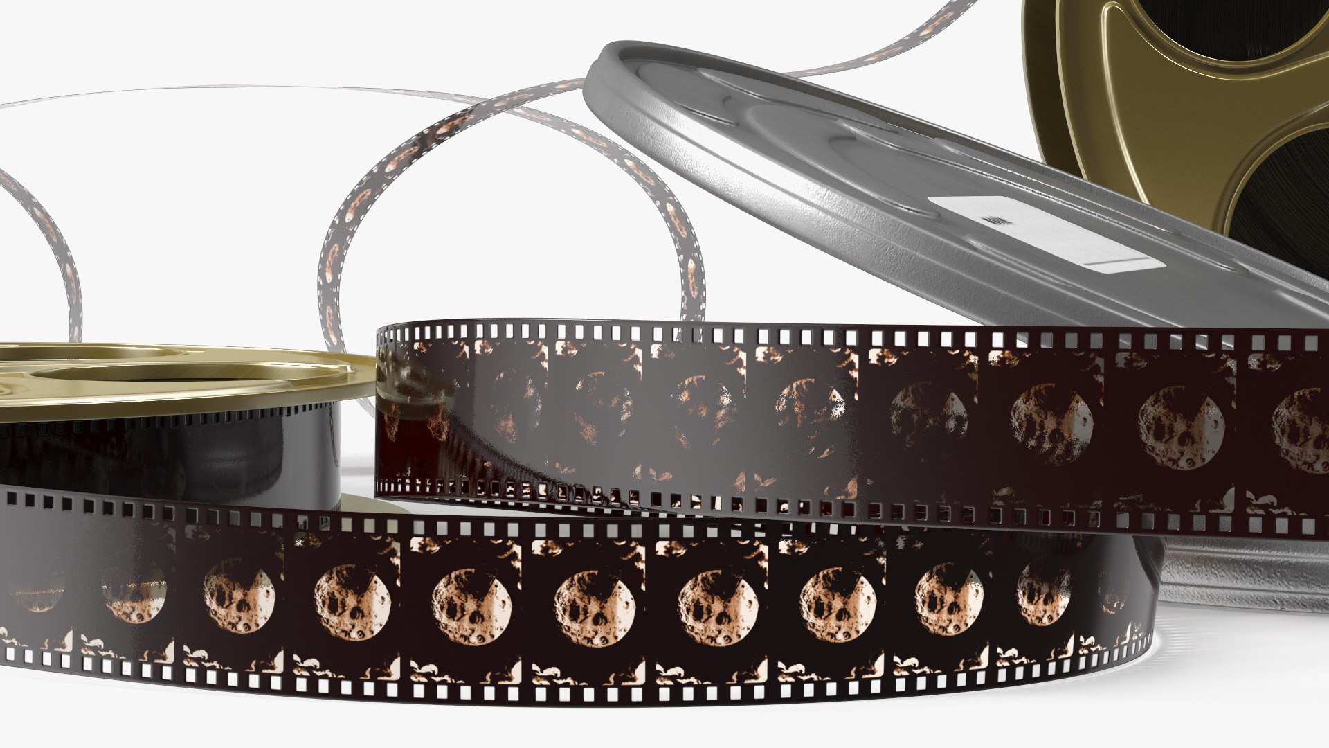 3D model Film Reels and Box - TurboSquid 2121876
