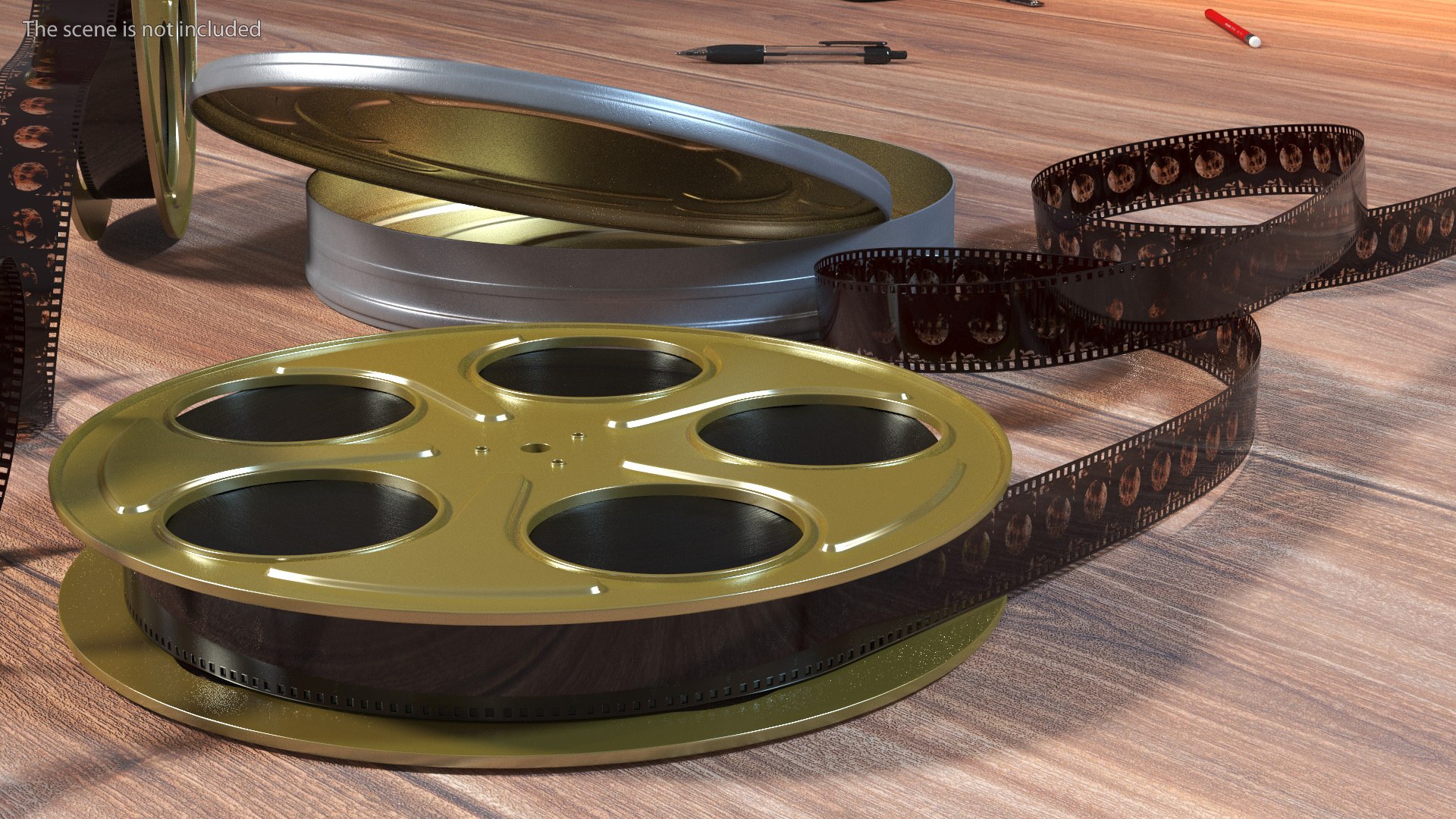 3D model Film Reels and Box - TurboSquid 2121876