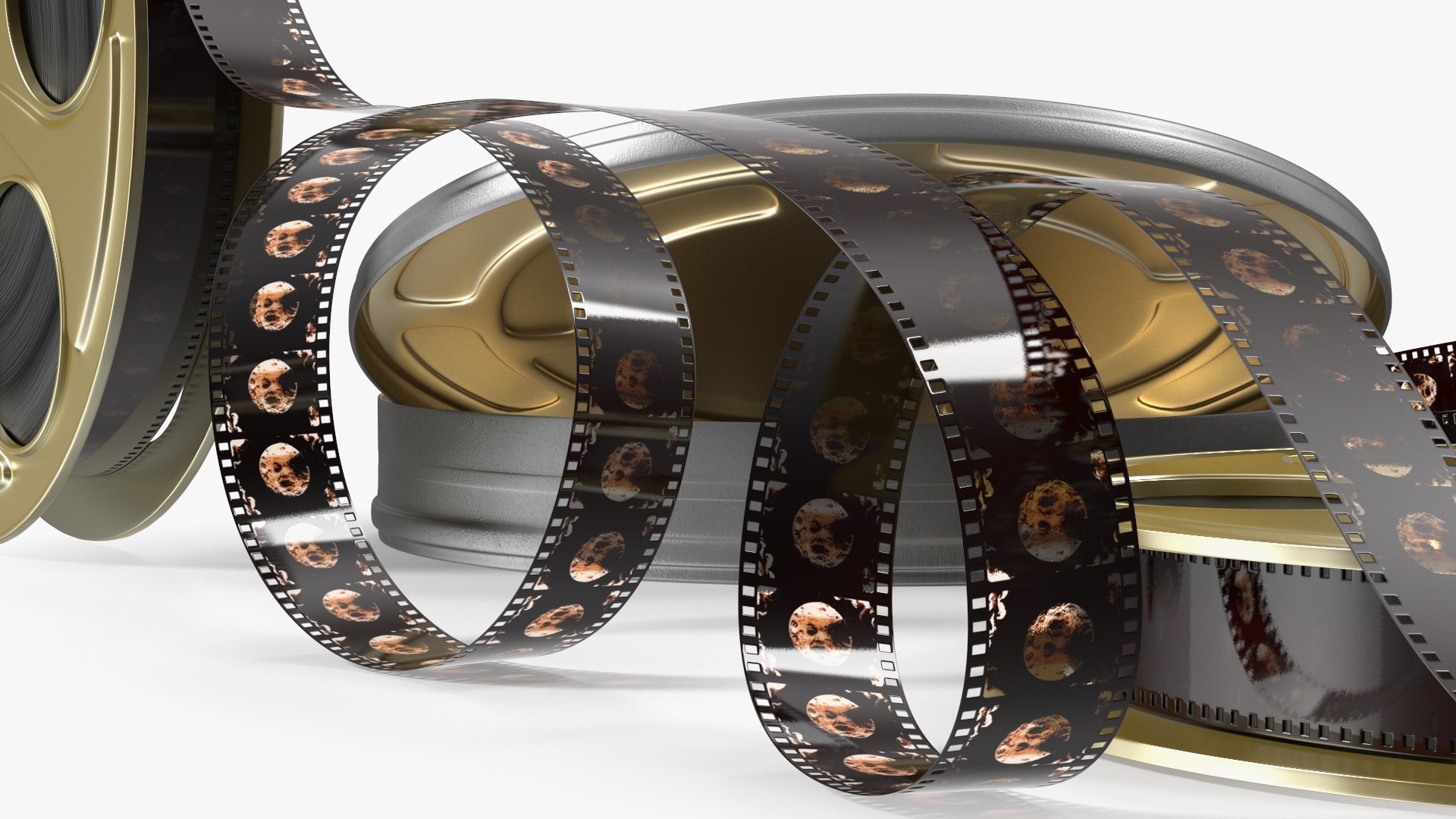 3D model Film Reels and Box - TurboSquid 2121876