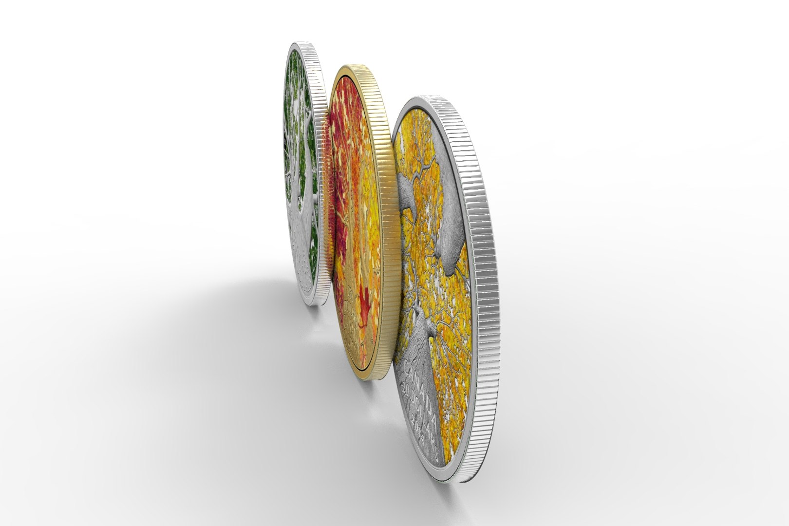 3D Canadian 20 Coins - TurboSquid 1557687
