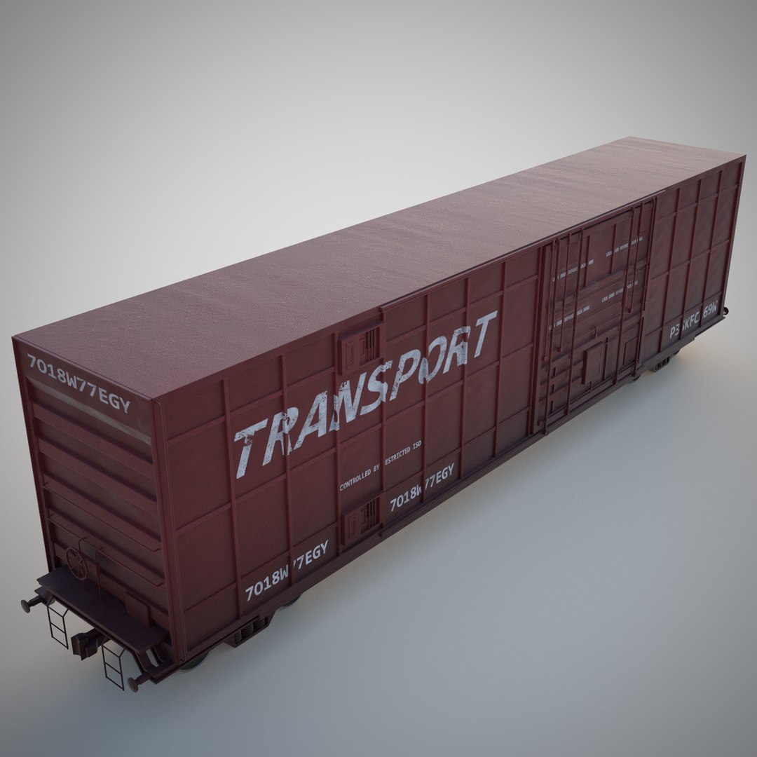 Cargo Carriage 3d Model