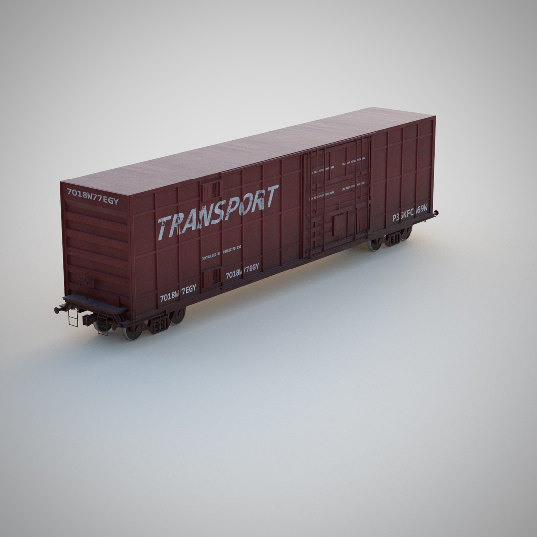 Cargo Carriage 3d Model