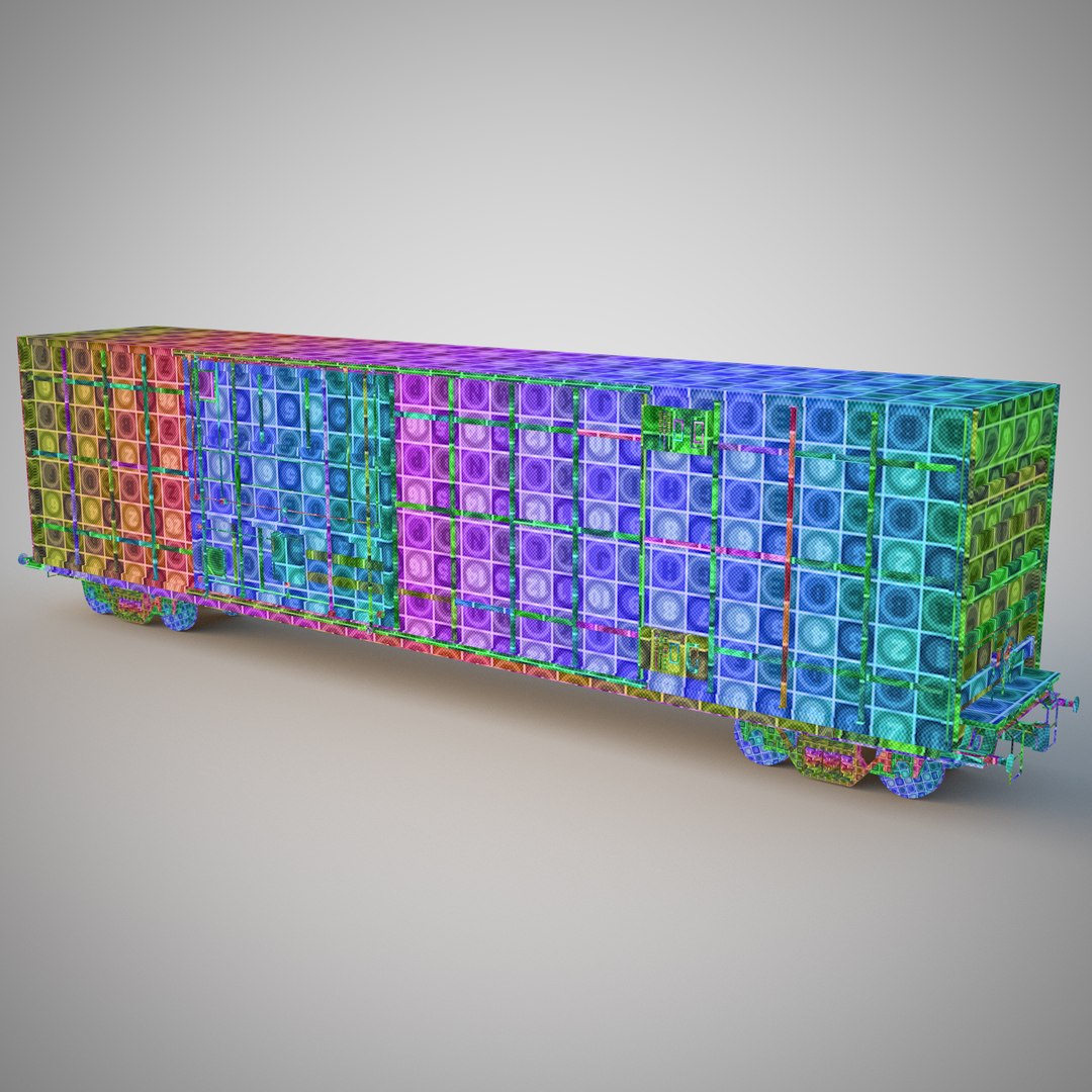 Cargo Carriage 3d Model