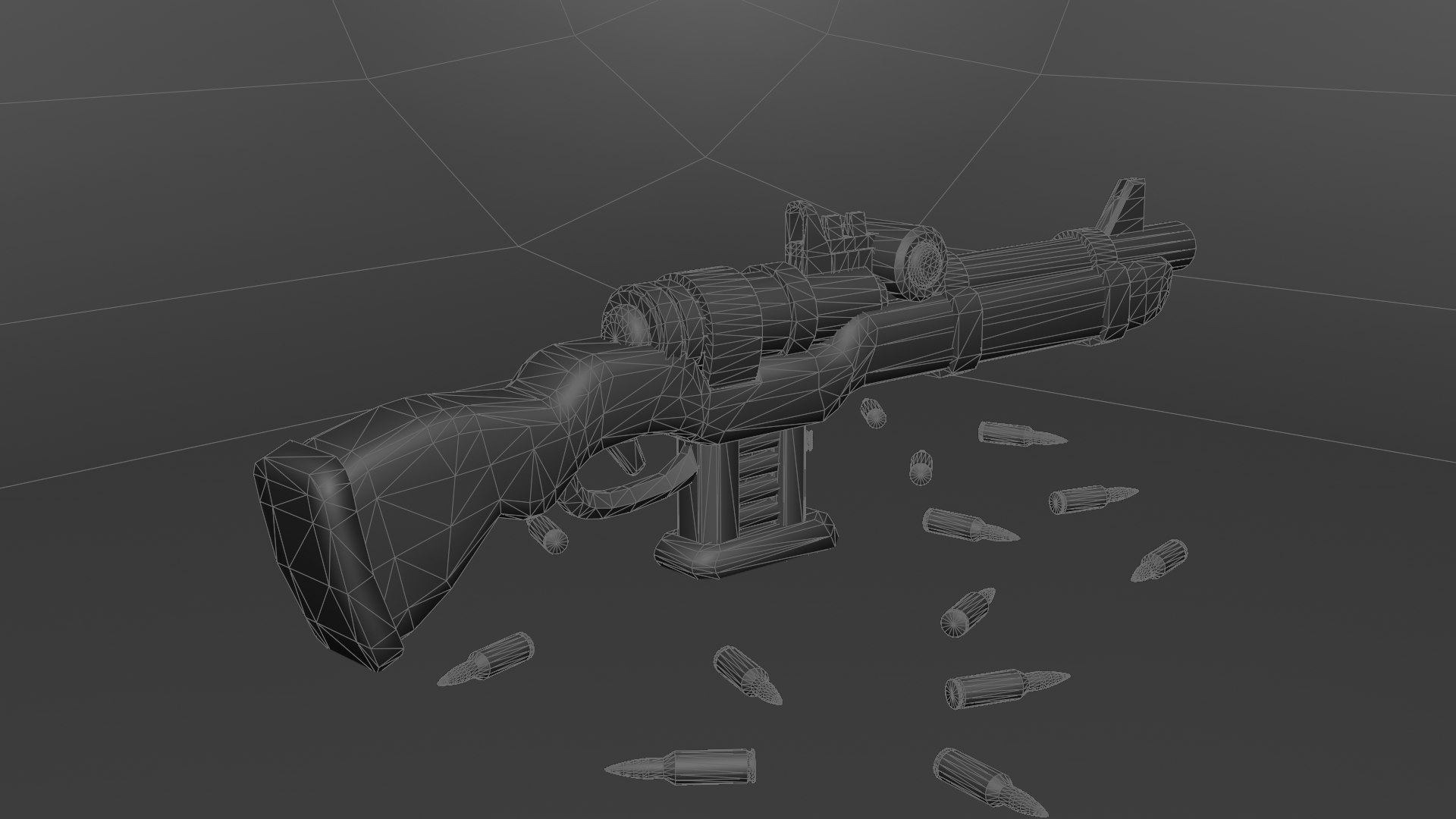 3D Model Stylized Rifle Game Ready - TurboSquid 2164664