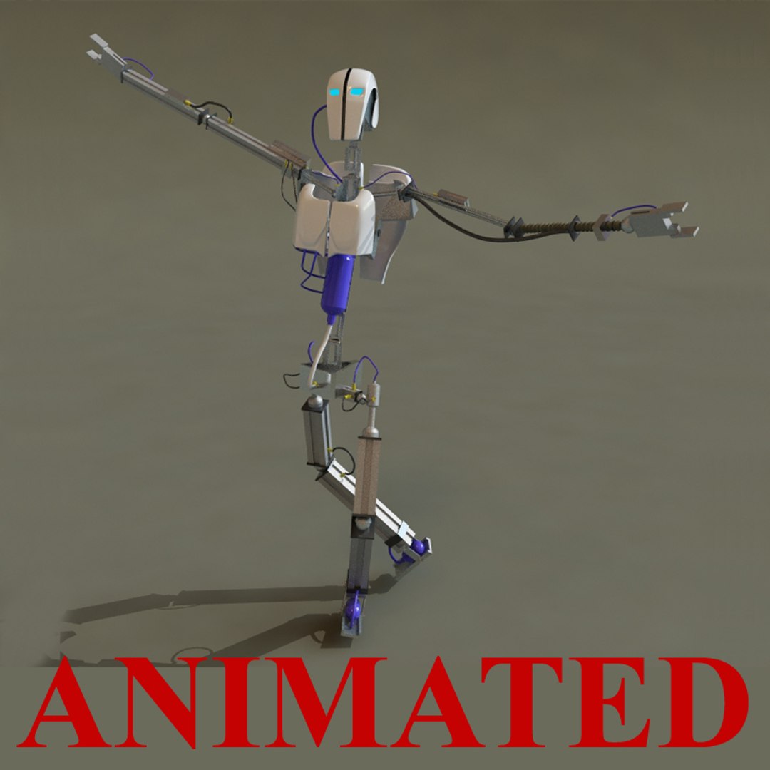 3d Model Robot Rigged Animation