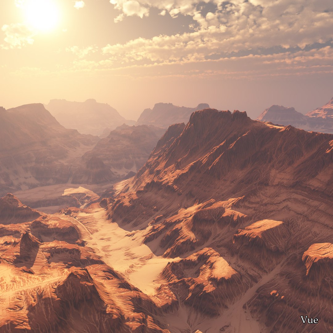 3d Obj Desert Mountain