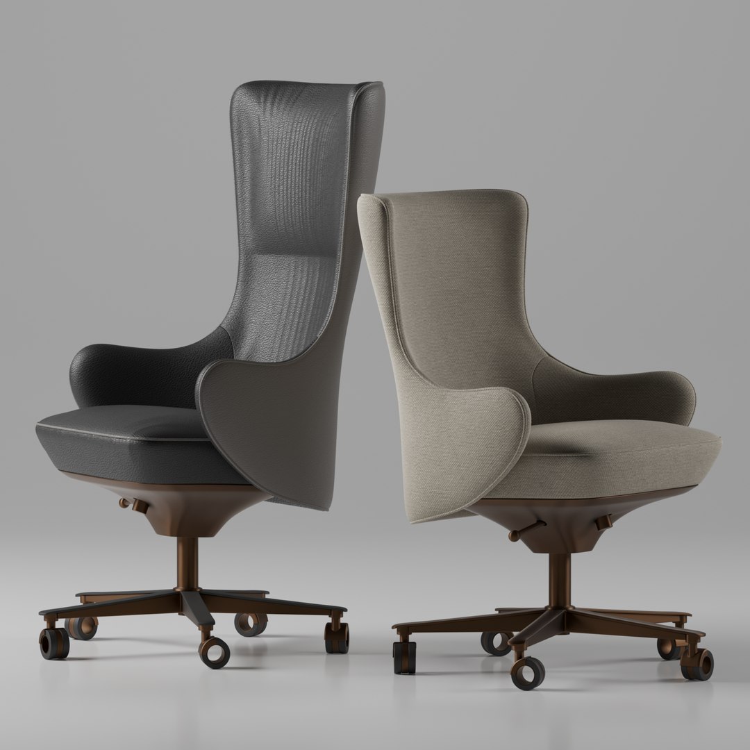 3D Genius Wing Chair Giorgetti - TurboSquid 1968162
