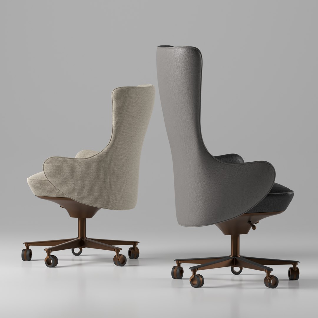 3D Genius Wing Chair Giorgetti - TurboSquid 1968162