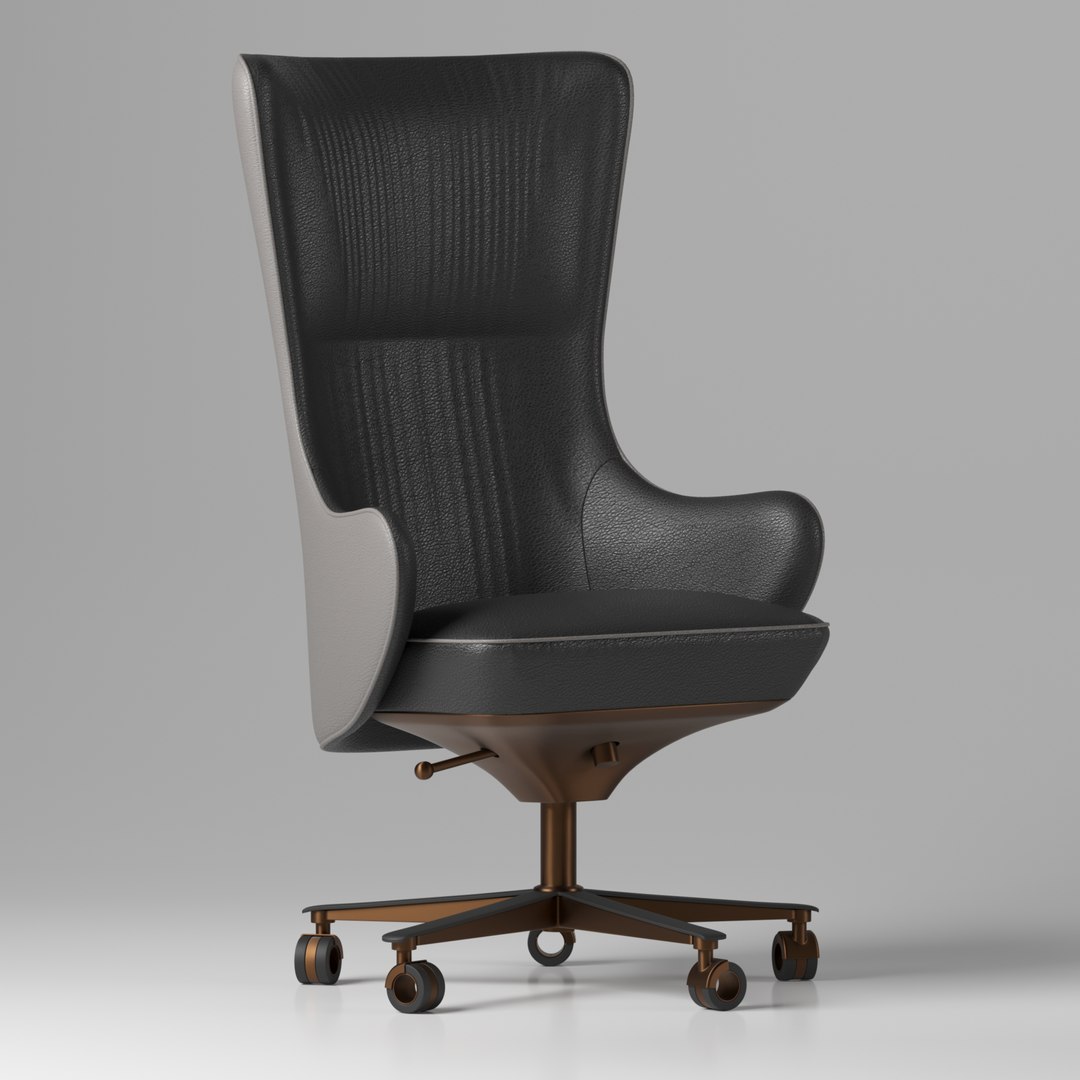 3D Genius Wing Chair Giorgetti - TurboSquid 1968162