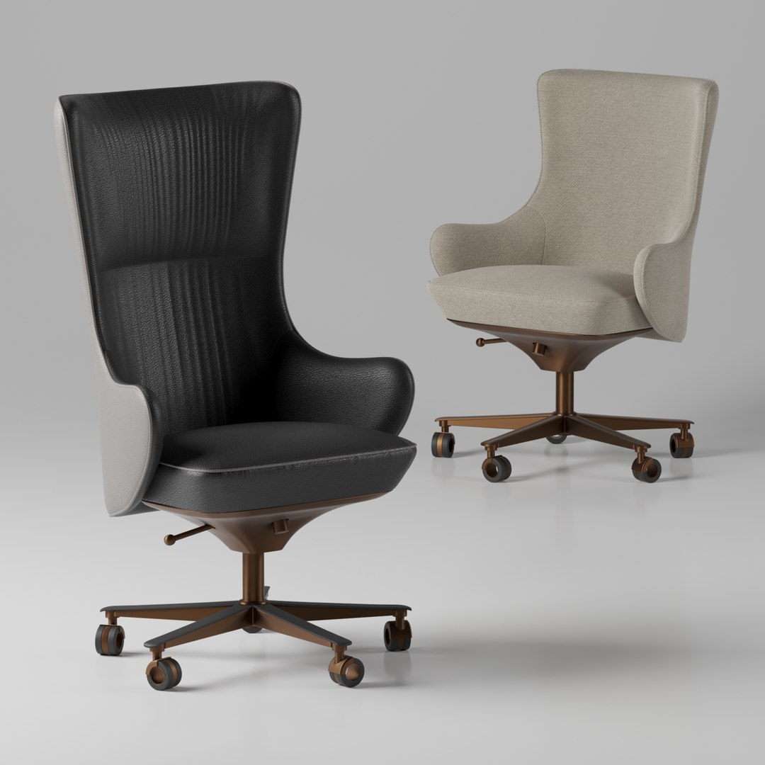 3D Genius Wing Chair Giorgetti - TurboSquid 1968162