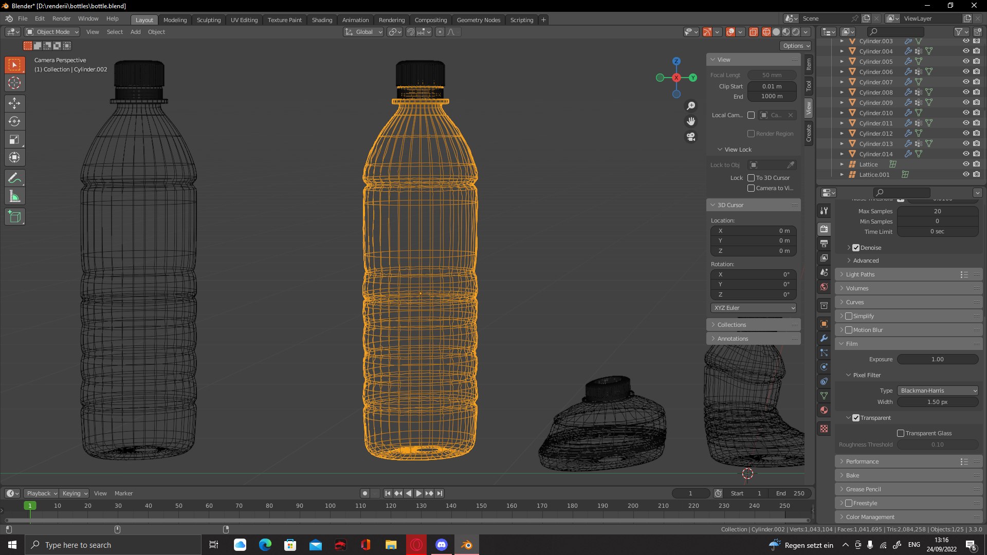3D Bottles Squashed Bottles Model - TurboSquid 1963389