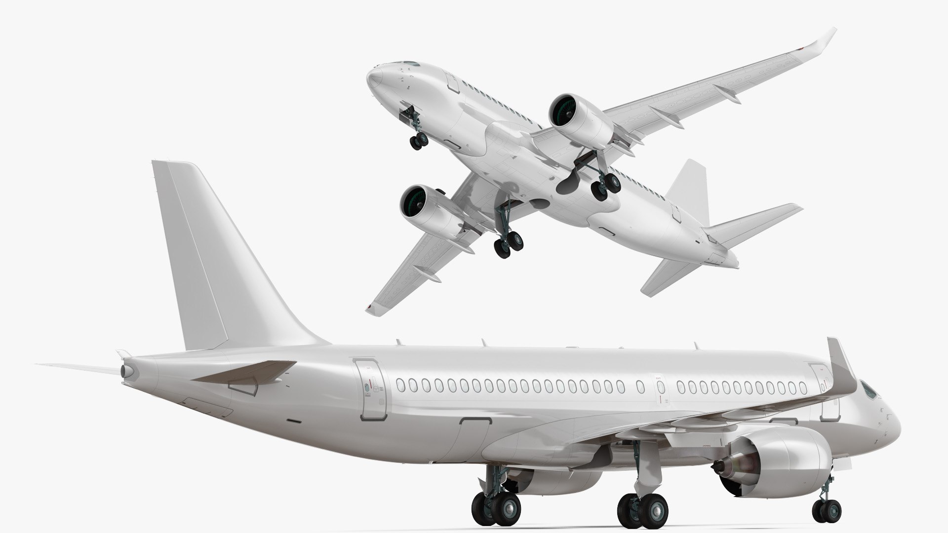 3D airbus a220 100 simple - TurboSquid 1605597