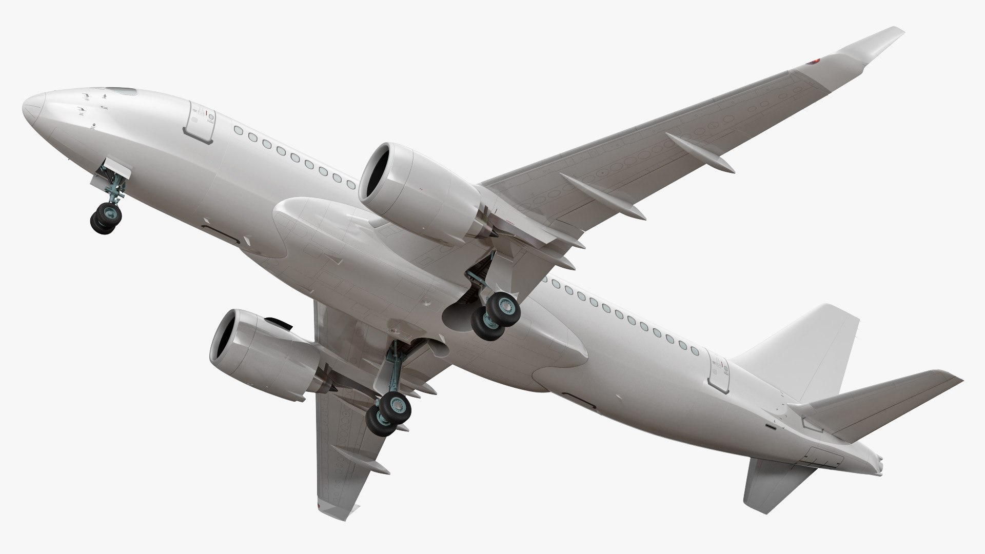 3D airbus a220 100 simple - TurboSquid 1605597
