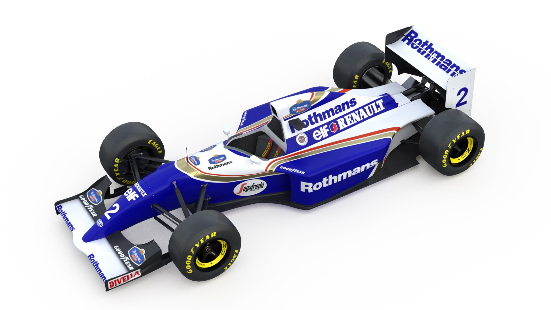 F1 Williams FW16 Senna Model - TurboSquid 2306753