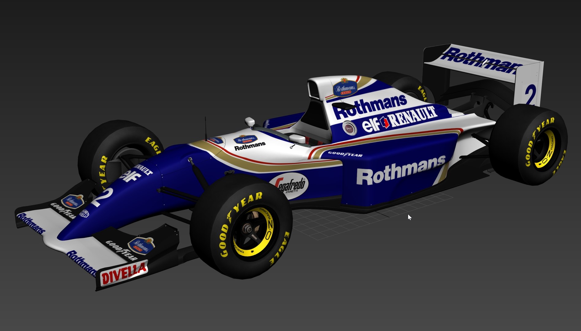 F1 Williams FW16 Senna Model - TurboSquid 2306753