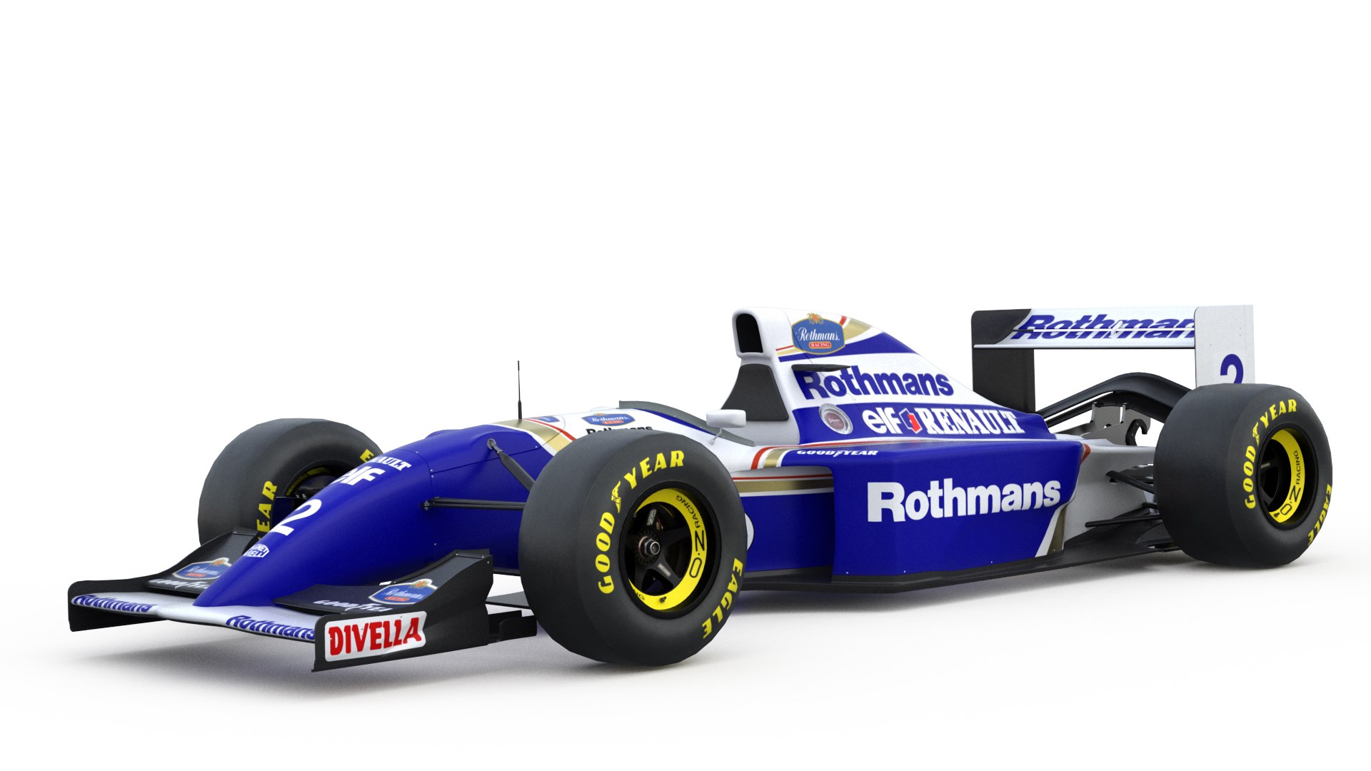 F1 Williams FW16 Senna Model - TurboSquid 2306753
