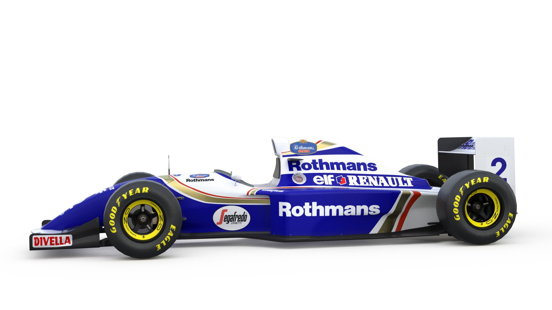 F1 Williams FW16 Senna Model - TurboSquid 2306753