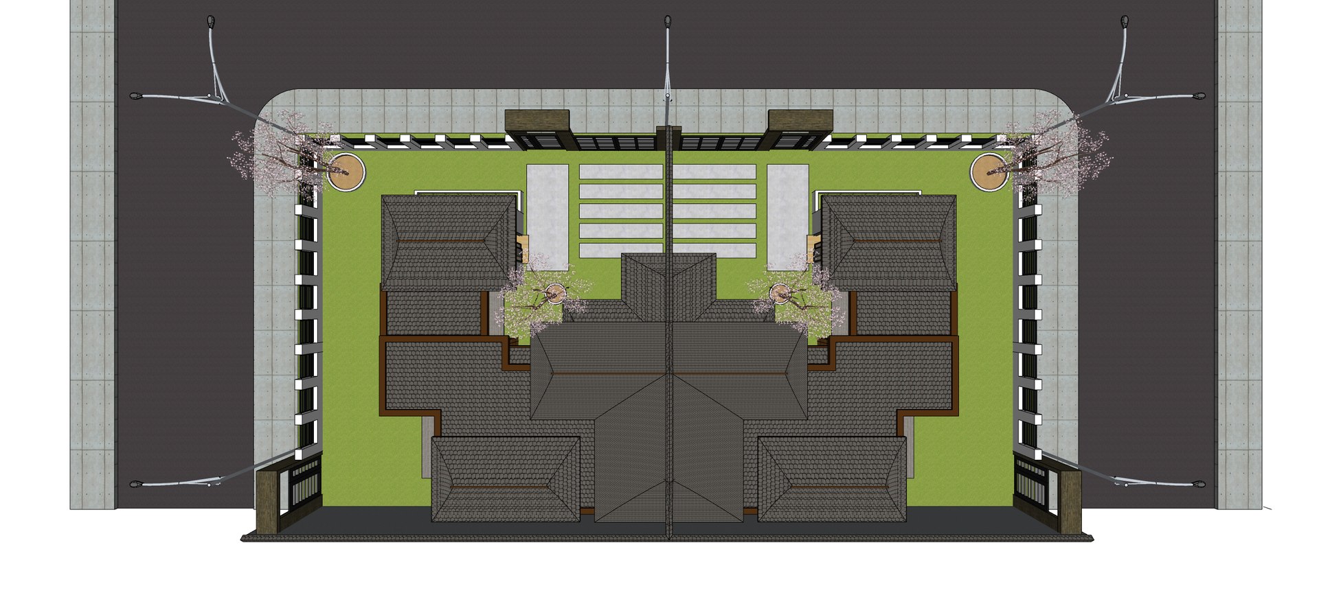 3D suburban asian architecture block - TurboSquid 2096742