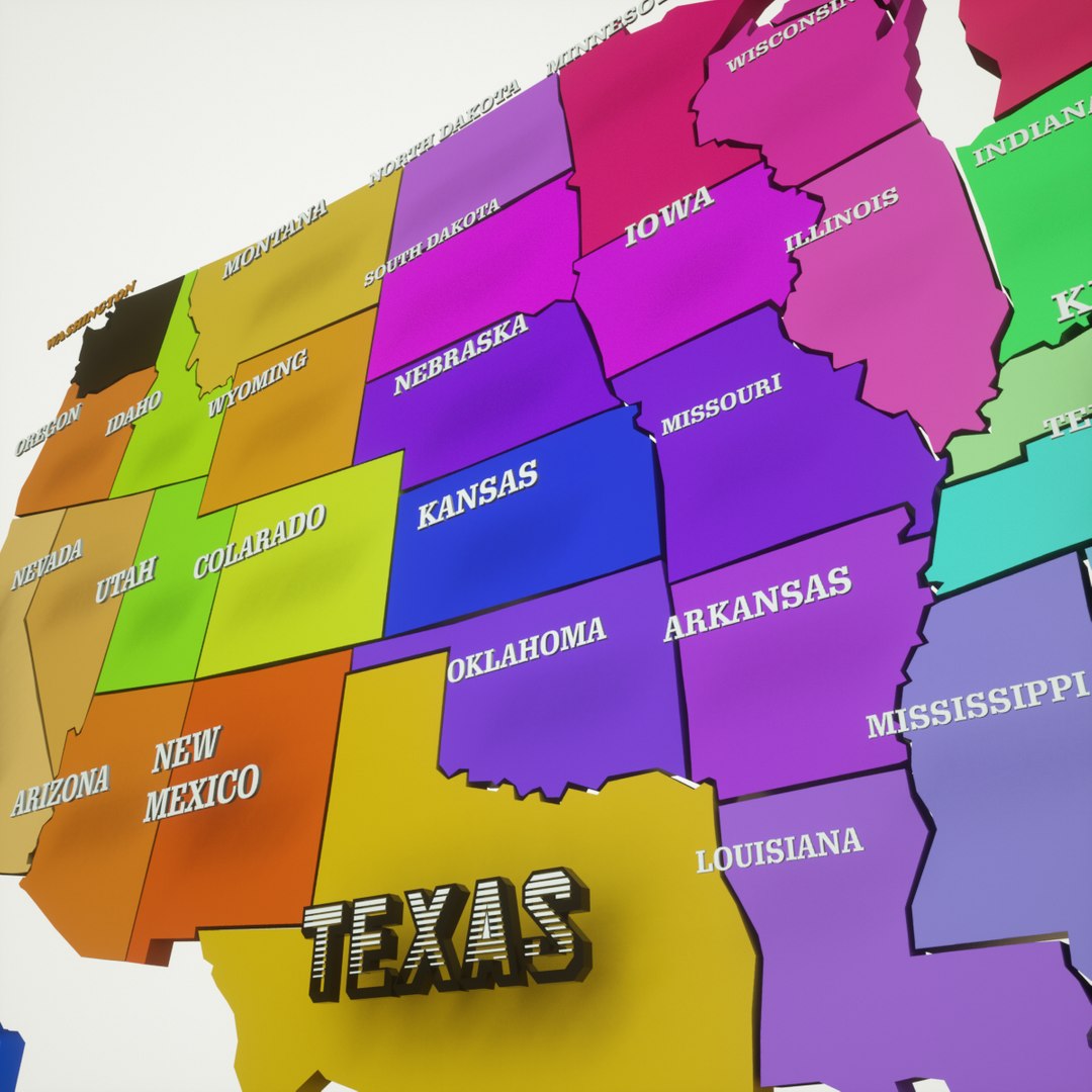 Maps United States America 3D - TurboSquid 1414790